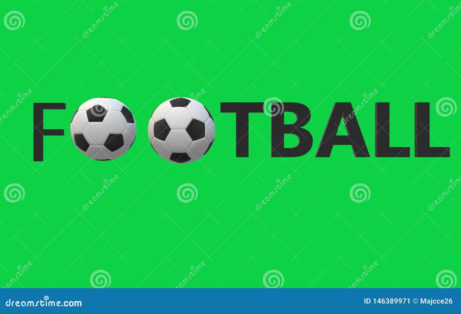 Football Ball Background Text Pattern Green Stock Illustration ...