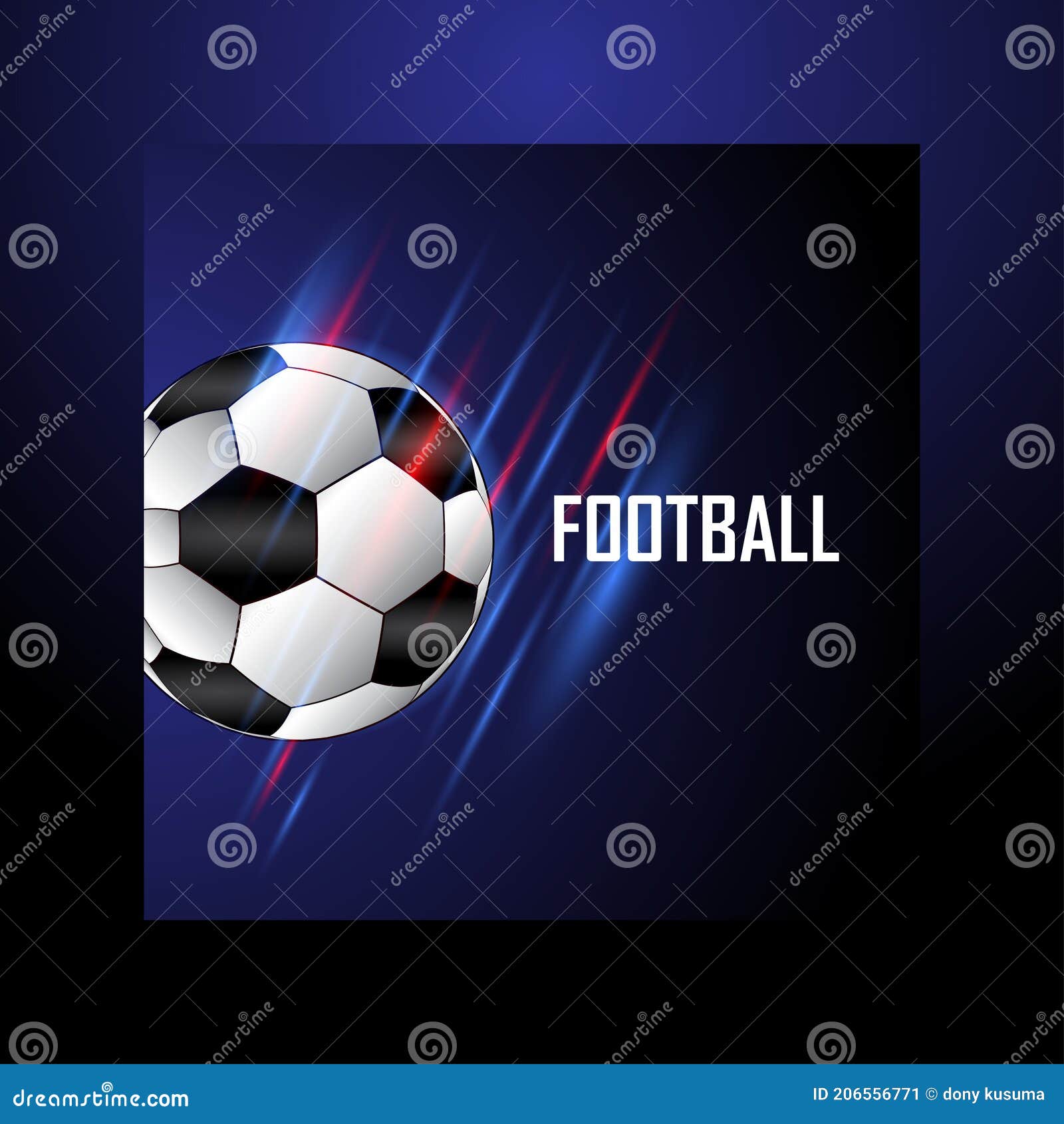 Football Banner Vector Design for Banner Print and Greeting Background ...