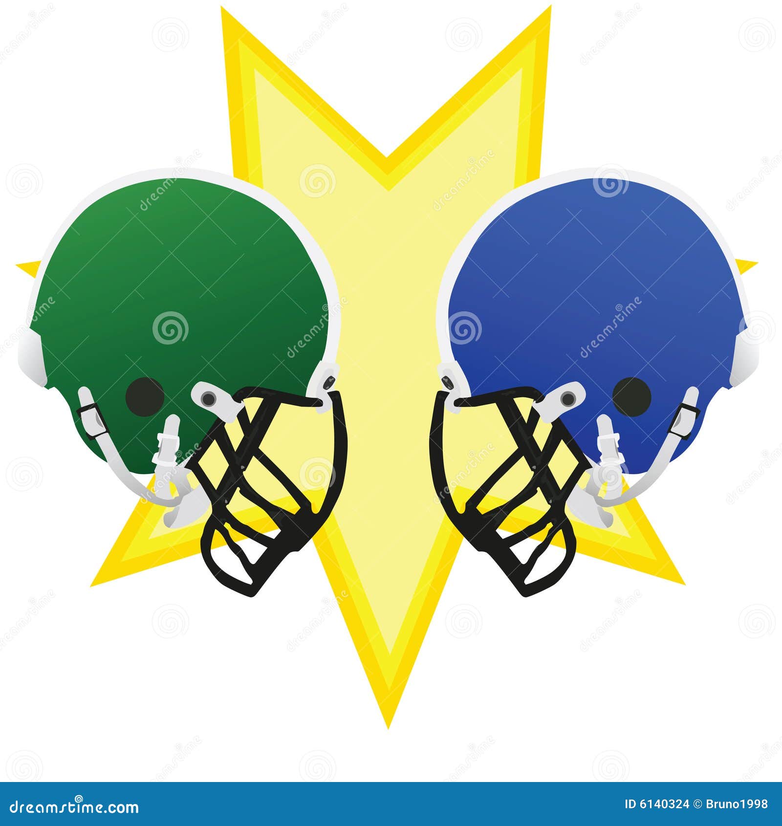 Football battle stock vector. Illustration of battle, fumble - 6140324