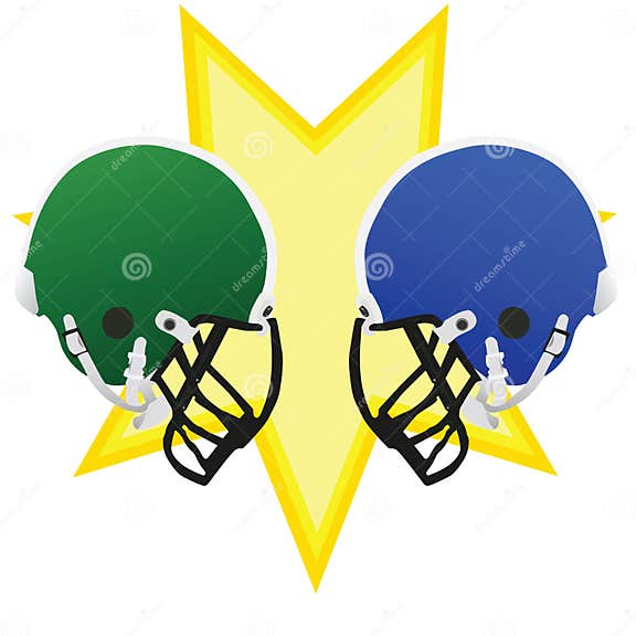 Football battle stock vector. Illustration of battle, fumble - 6140324