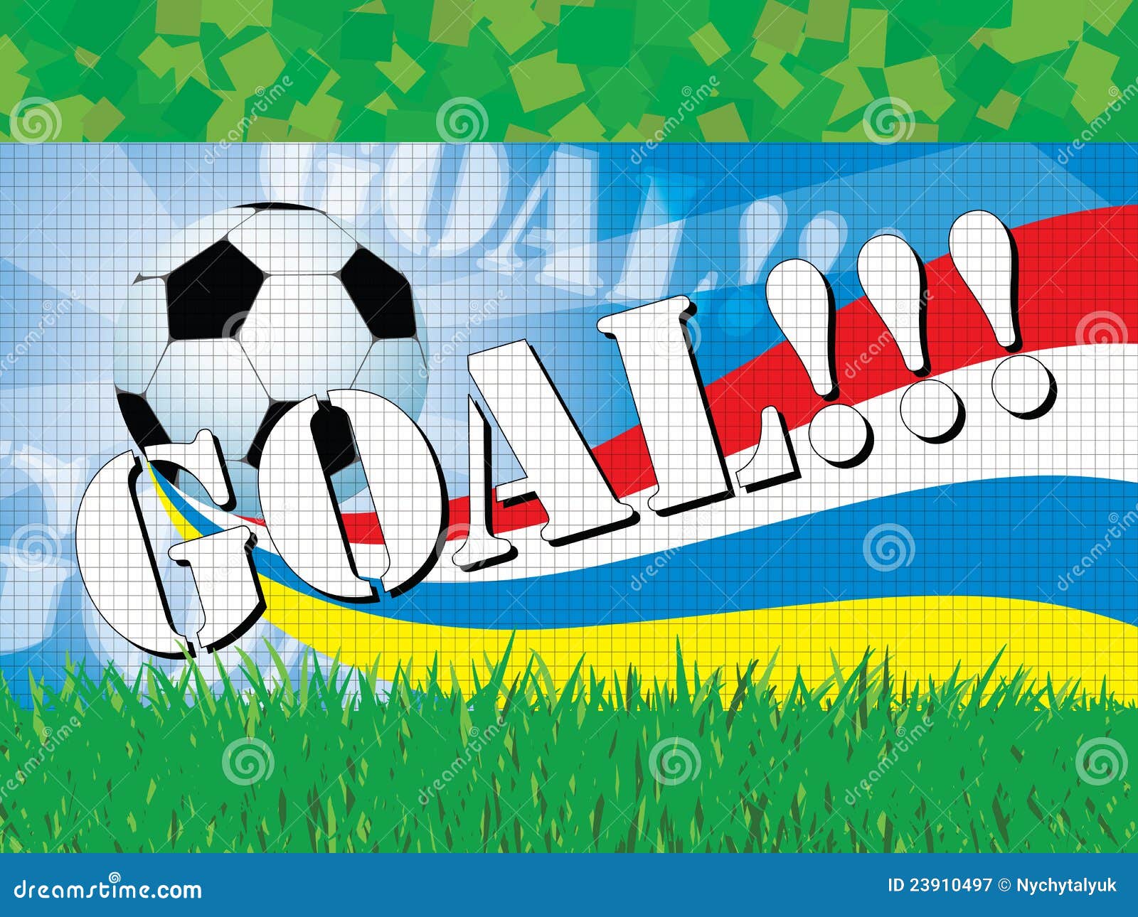 Football billboard stock vector. Illustration of graphic - 23910497