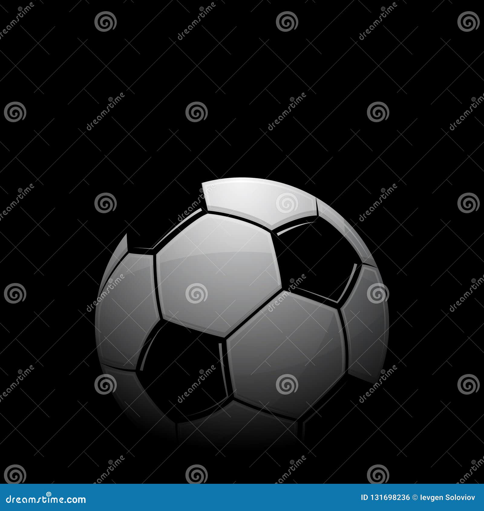 Football black background stock vector. Illustration of circle - 131698236