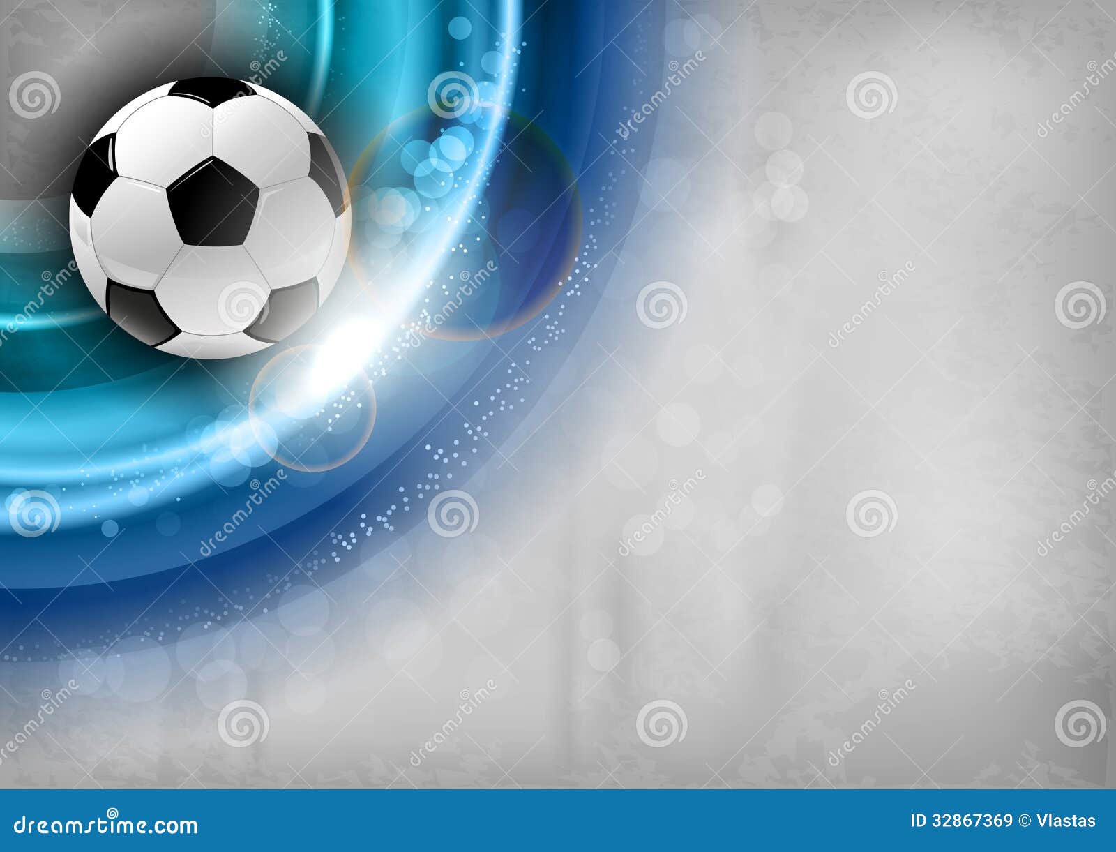 Football blue stock vector. Illustration of ball, competition - 32867369