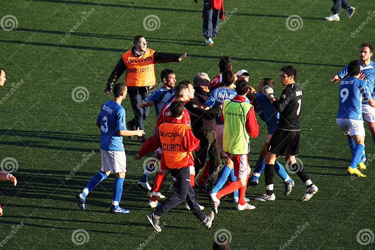 Football brawl editorial stock photo. Image of people - 17862173