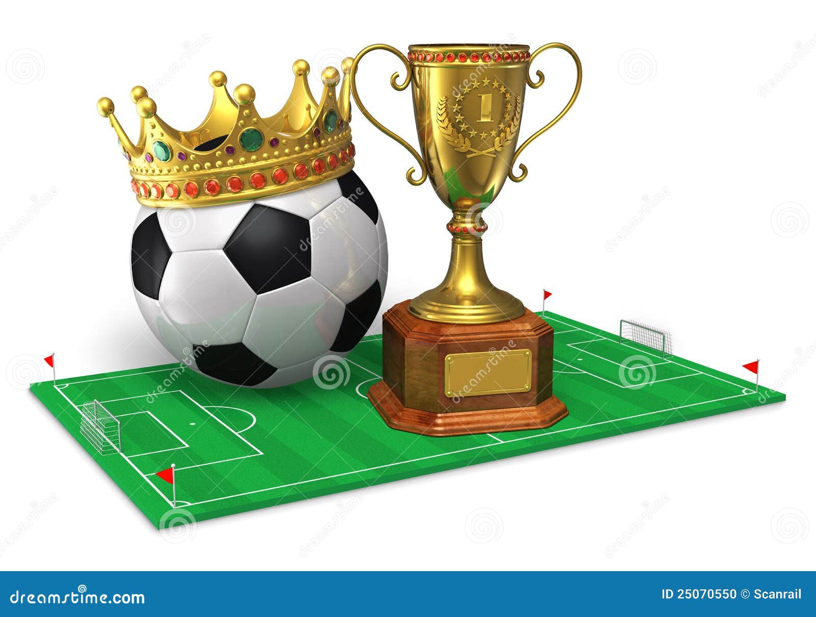 Football Championship Concept Stock Illustration - Illustration of ...