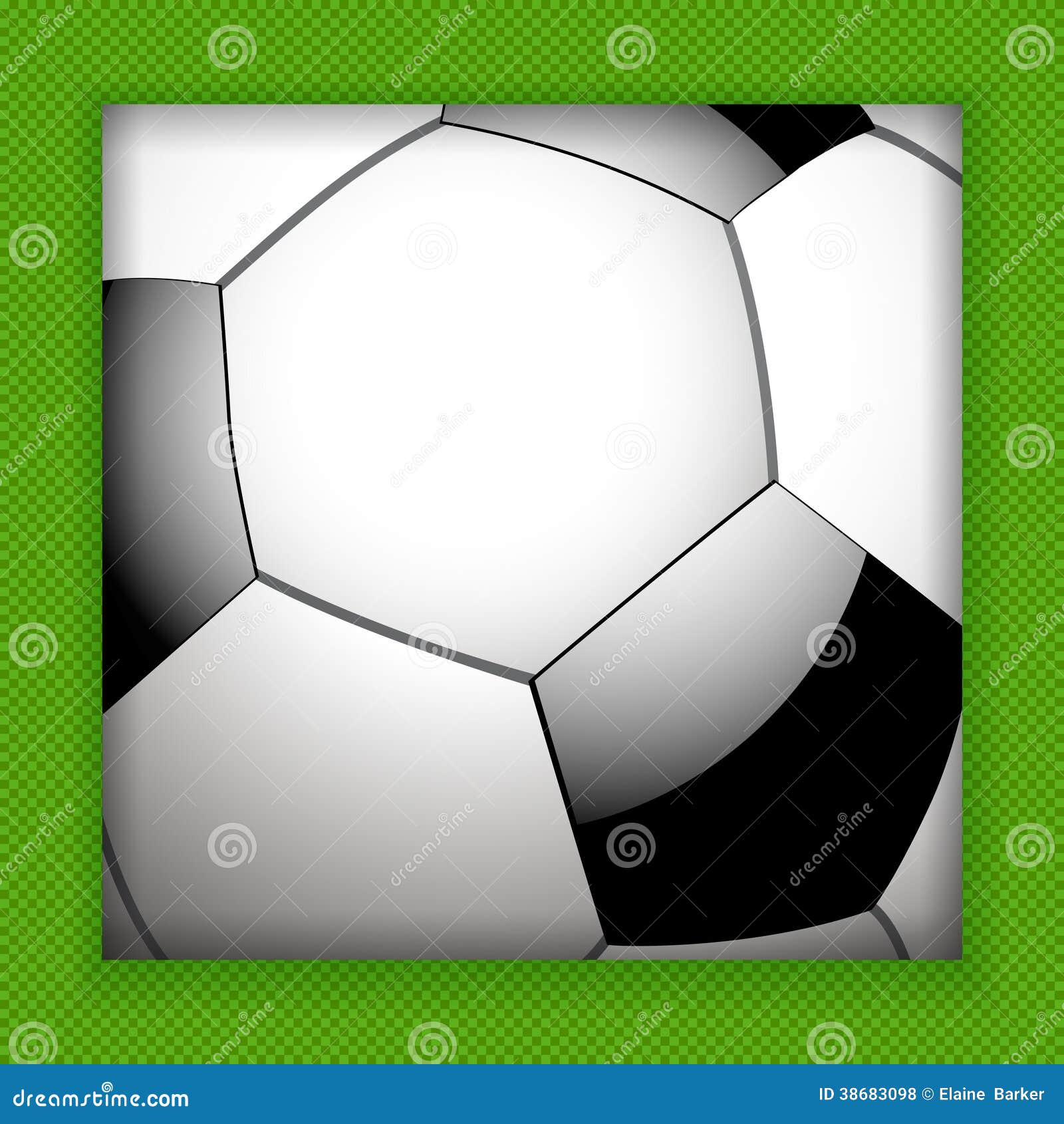 Football Close Up Background Stock Vector - Illustration of shadow ...