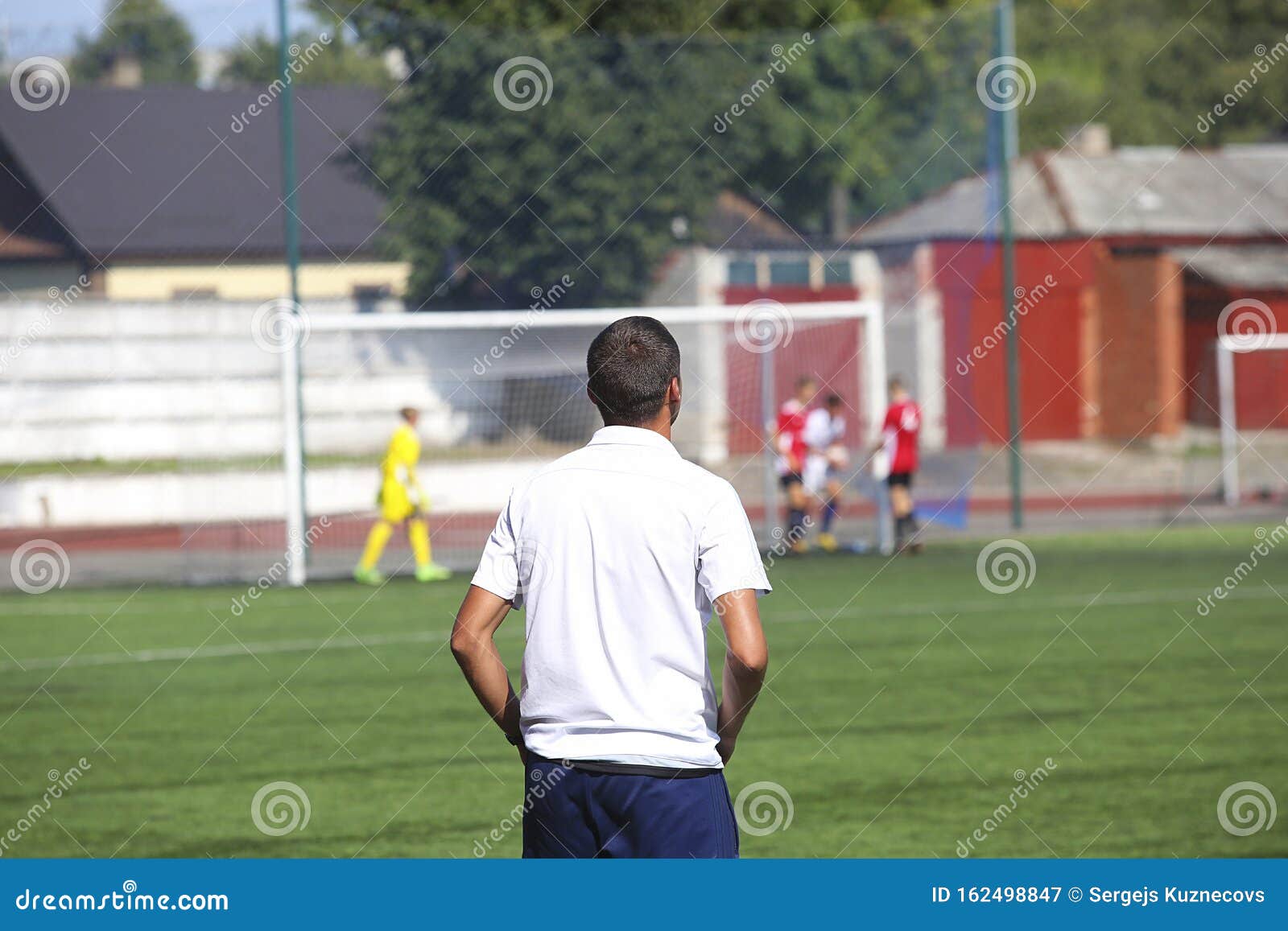 Football Coach Watching the Match Editorial Photography - Image of ...