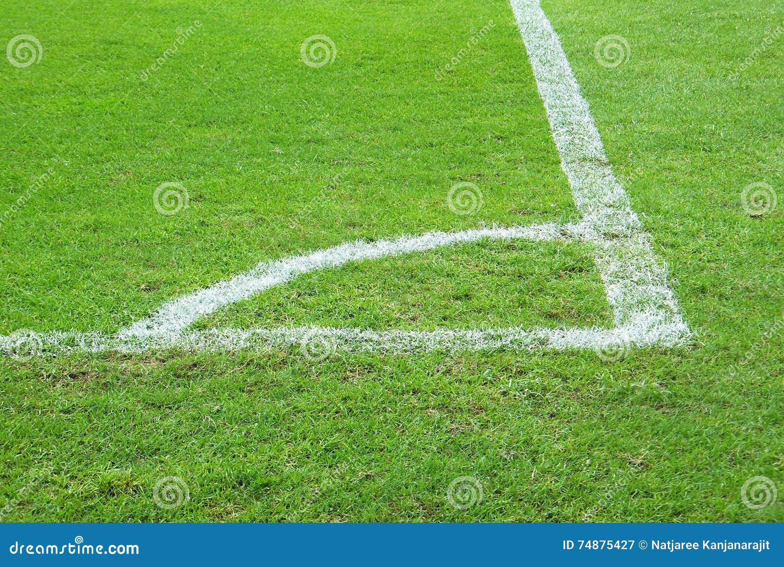 Football corner field. stock image. Image of grass, playground - 74875427