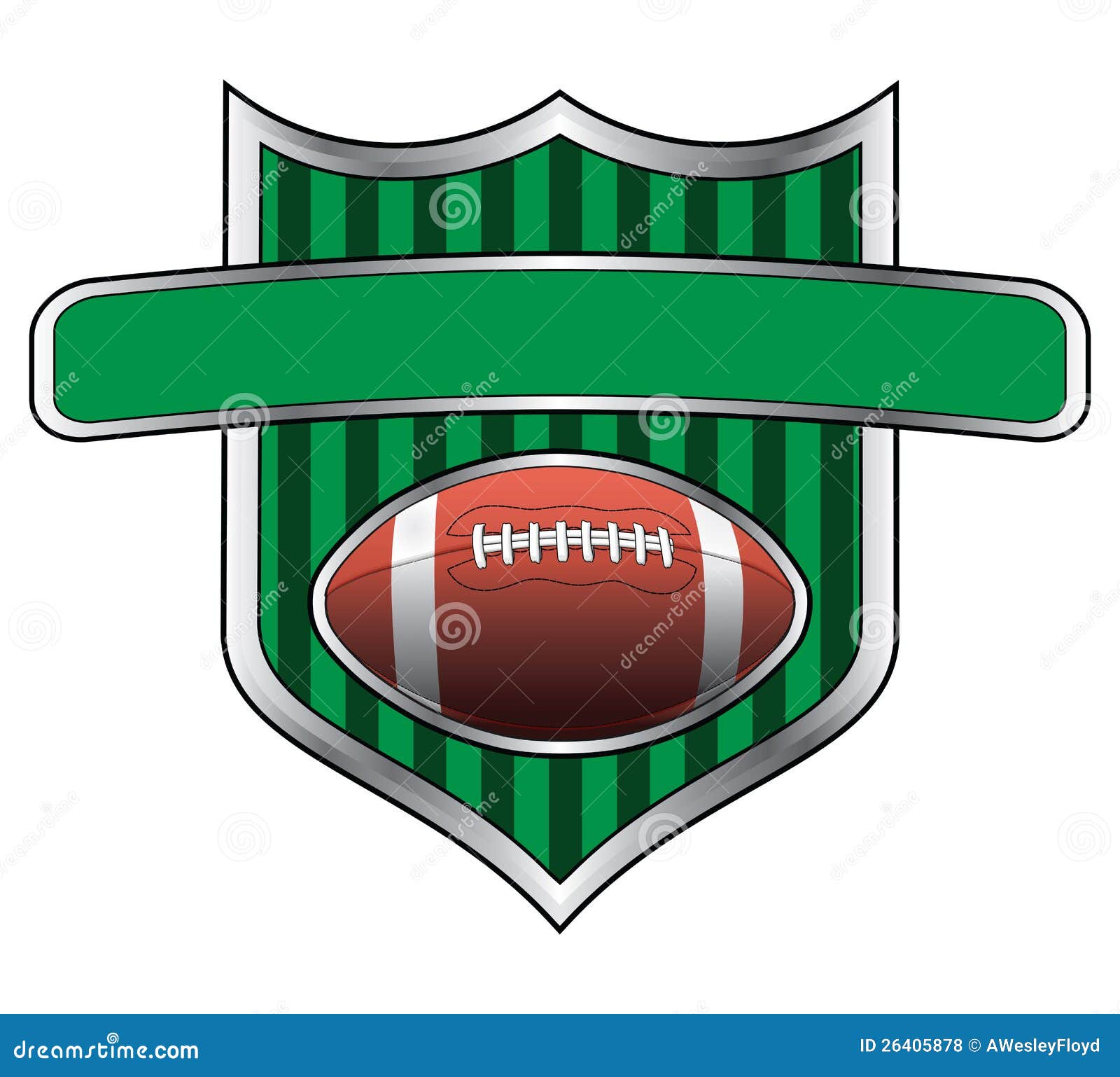 Football Design Shield Banner Stock Vector - Illustration of template ...