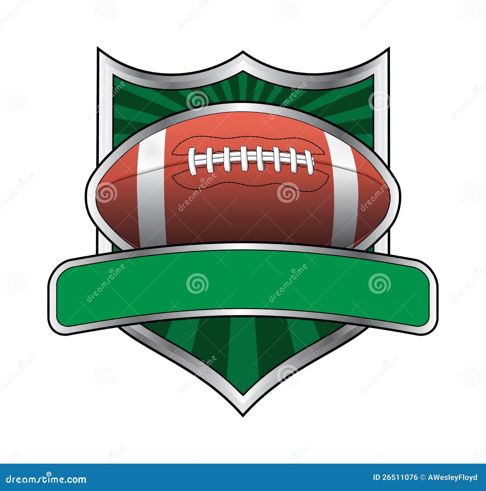 Football Design Shield Emblem Stock Vector - Illustration of shield ...
