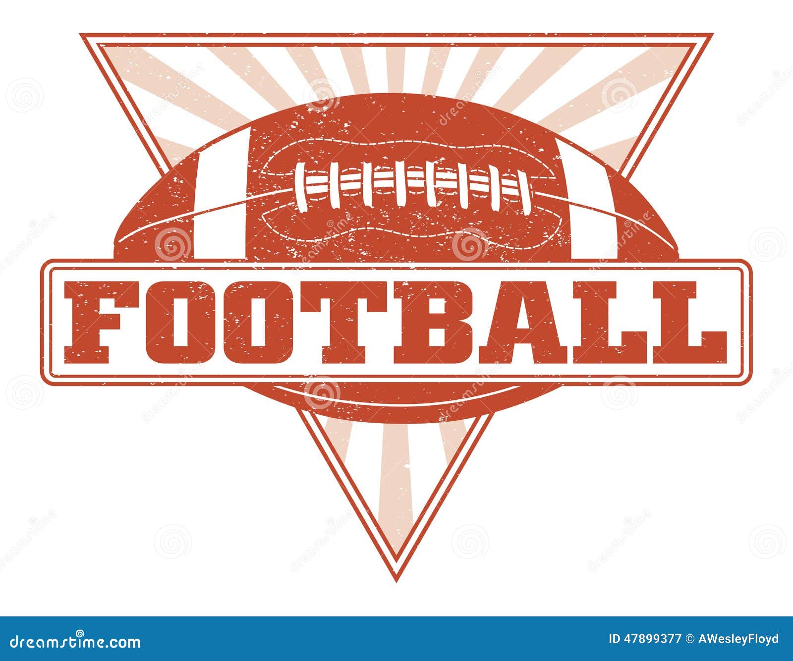 Football Design with Sunburst Triangle Stock Vector - Illustration of ...