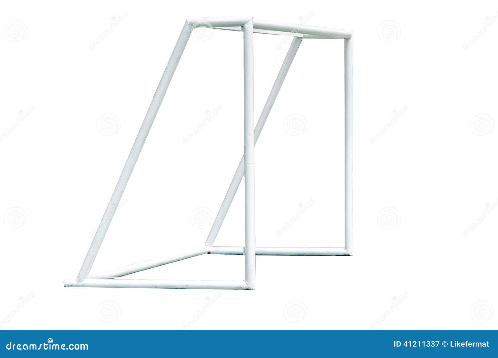 Football doorframe stock image. Image of grass, line - 41211337