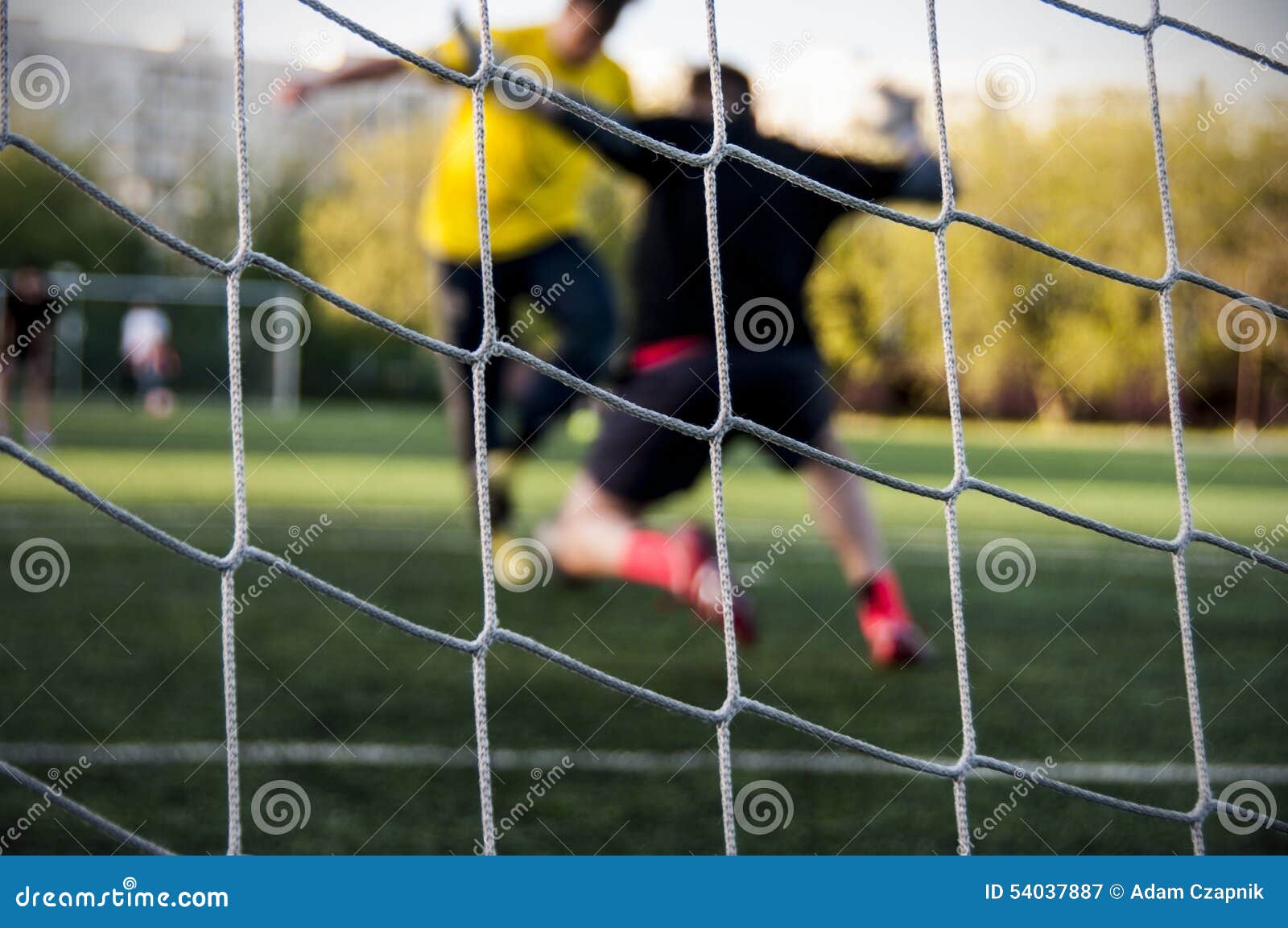 Football duel stock image. Image of activity, match, save - 54037887
