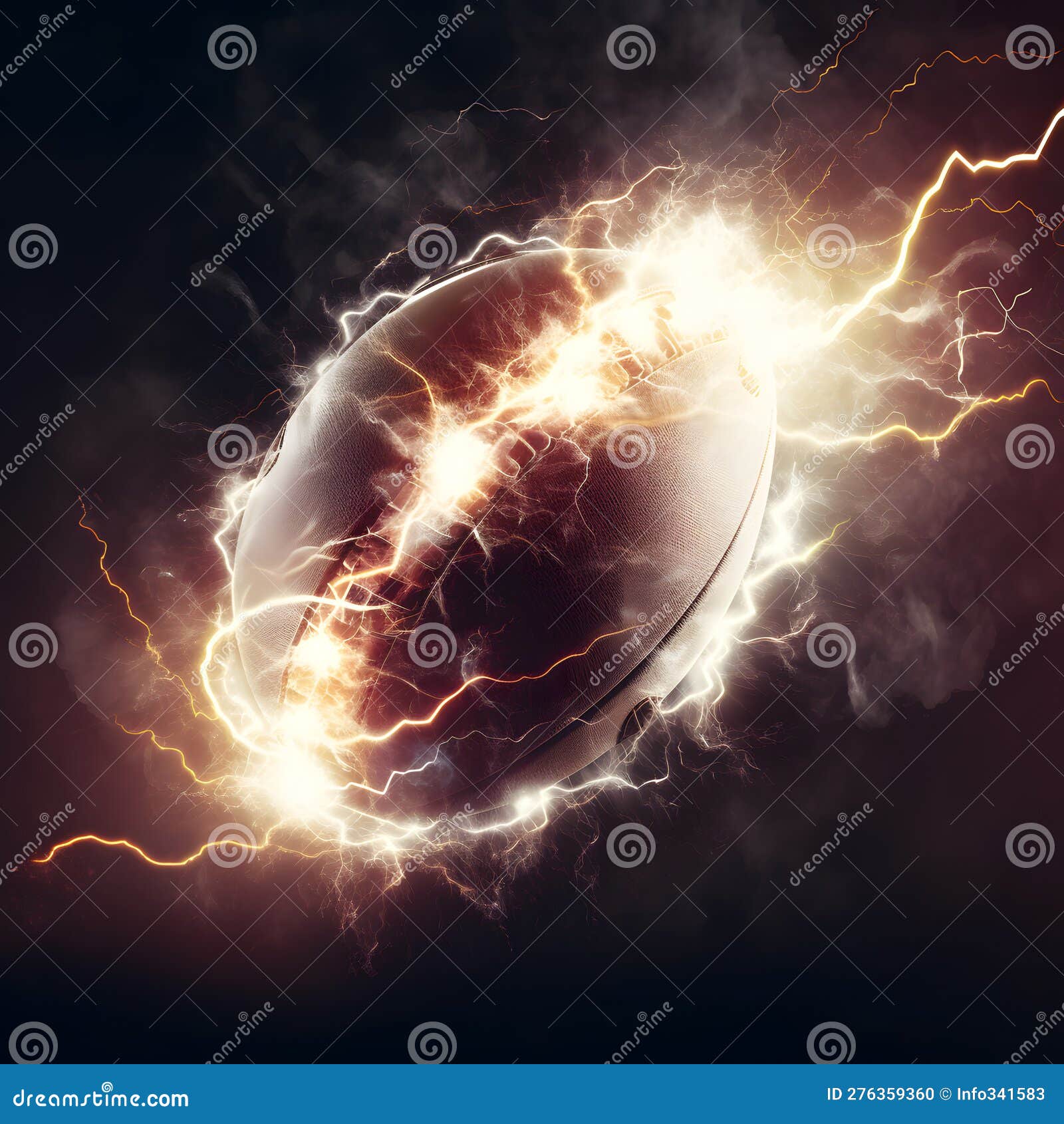 Football Dynamic Lightning Created with Generative AI Stock ...