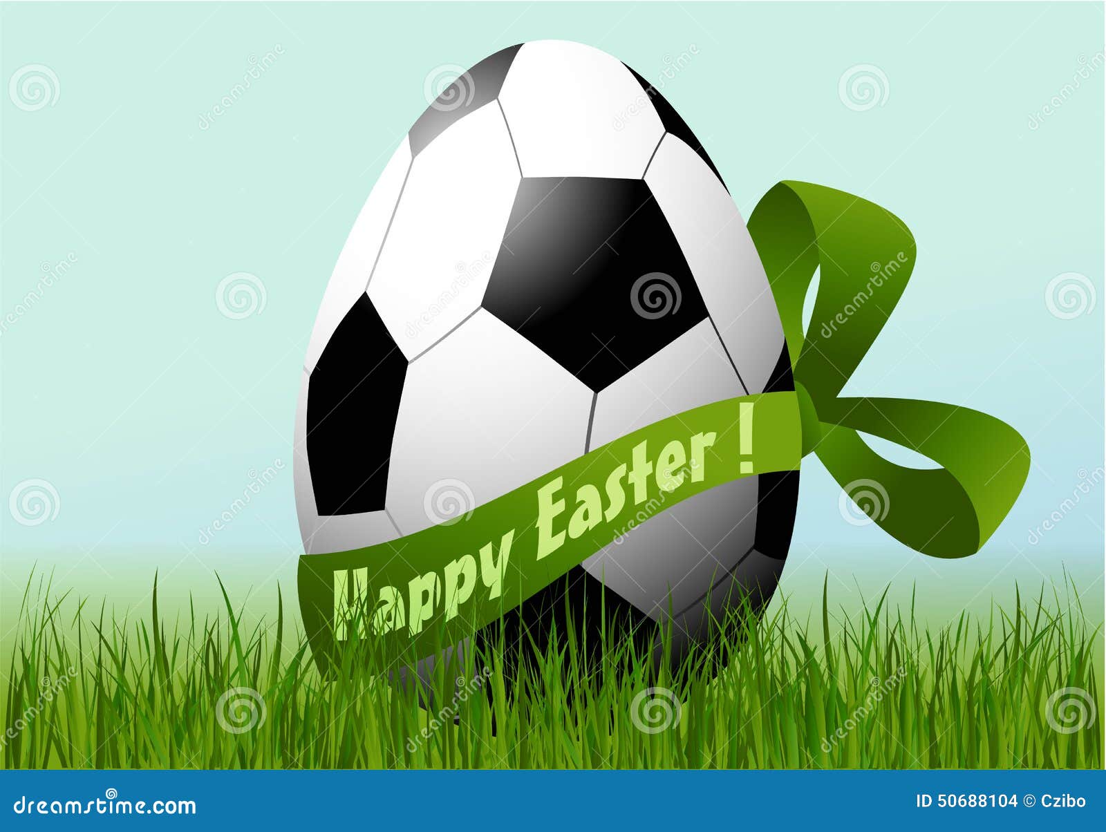 Football Easter egg stock vector. Illustration of gift - 50688104