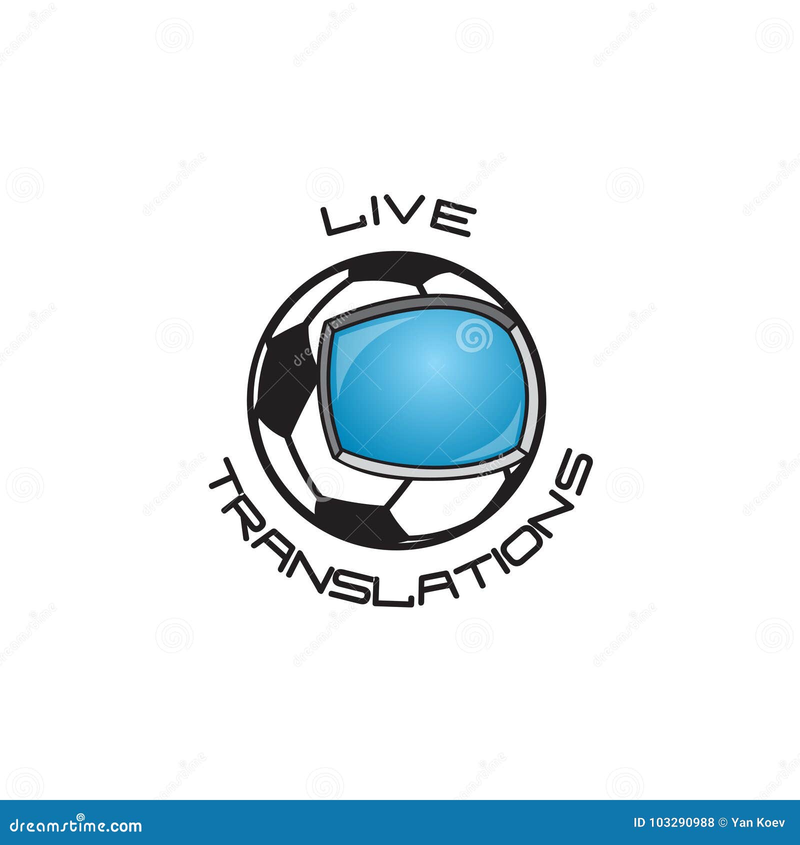 Football event logo stock vector. Illustration of competition - 103290988