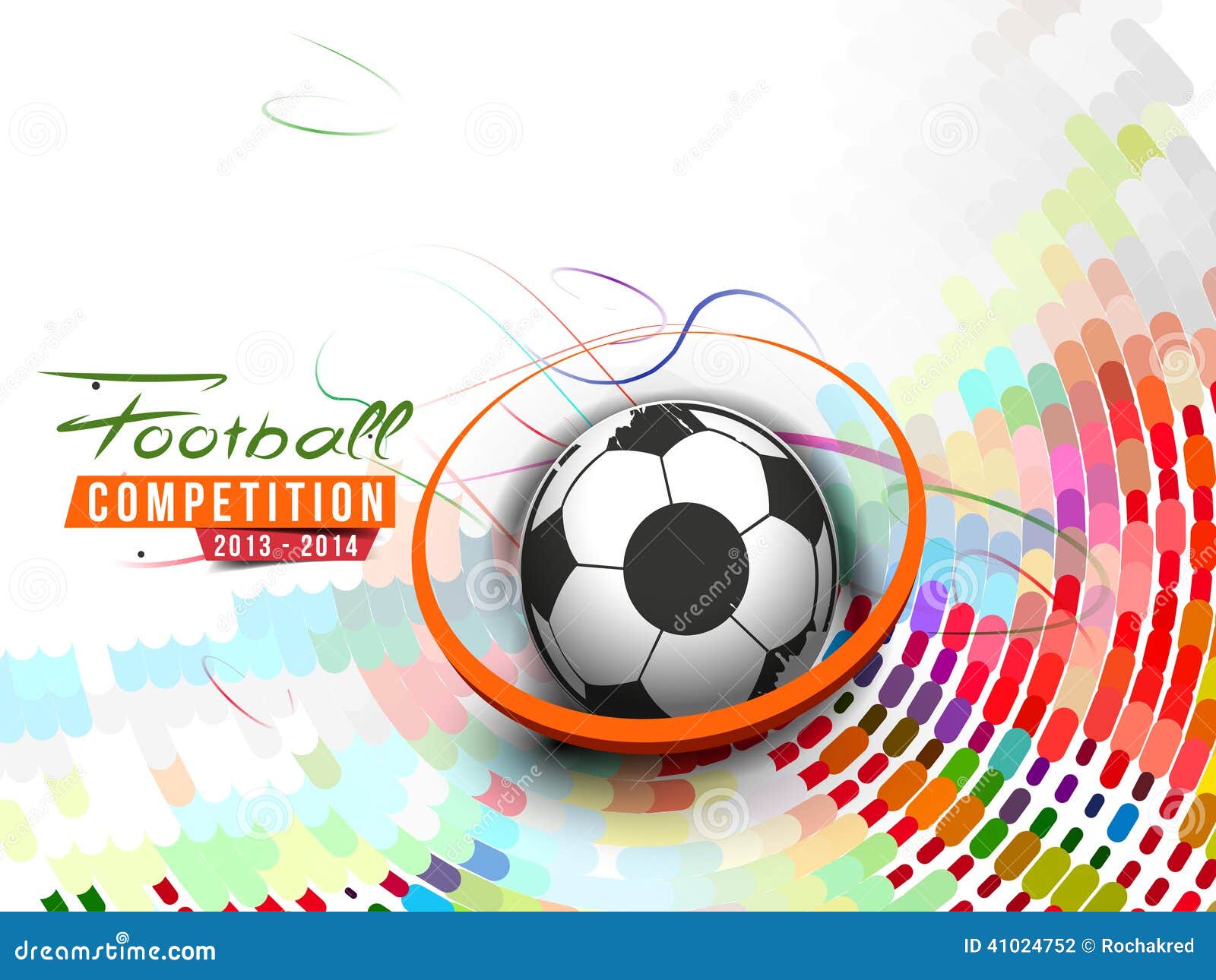 Football Event Poster Graphic Stock Vector - Illustration of champion ...