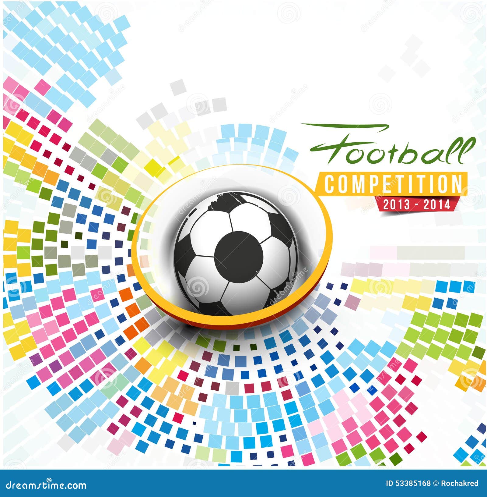Football Event Poster stock vector. Illustration of festival - 53385168