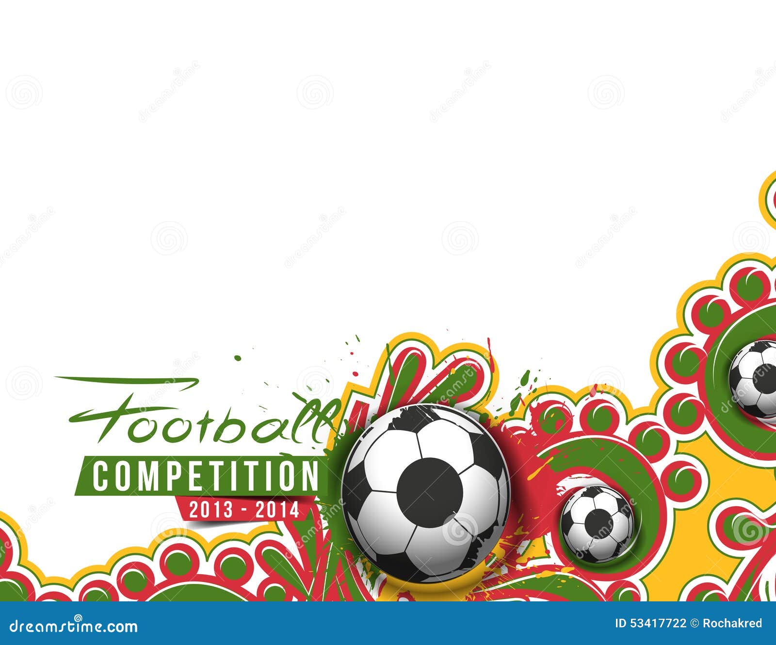 Football Event Poster Graphic Template Stock Vector - Illustration of ...
