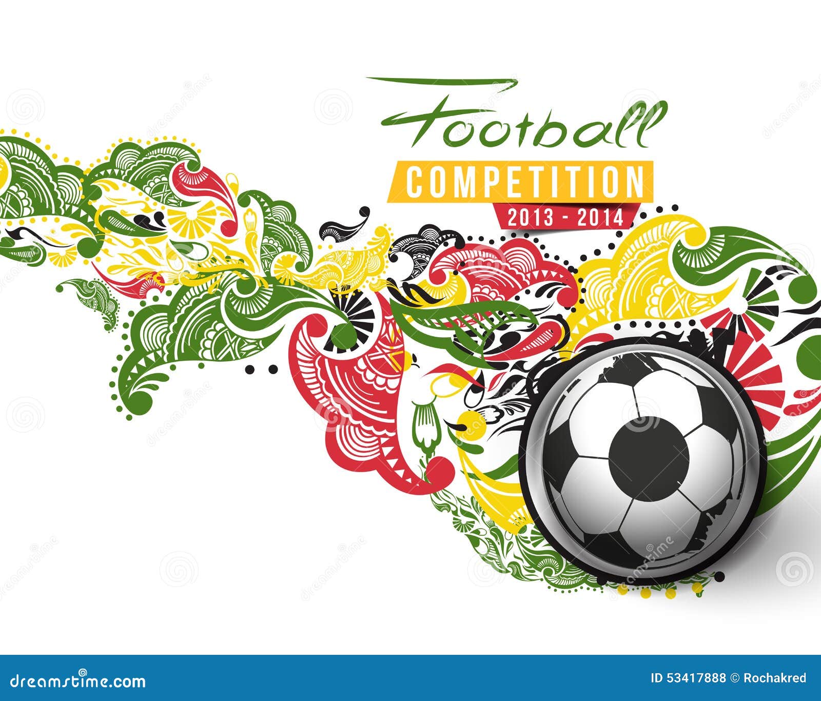 Football Event Poster Graphic Template Stock Vector - Illustration of ...