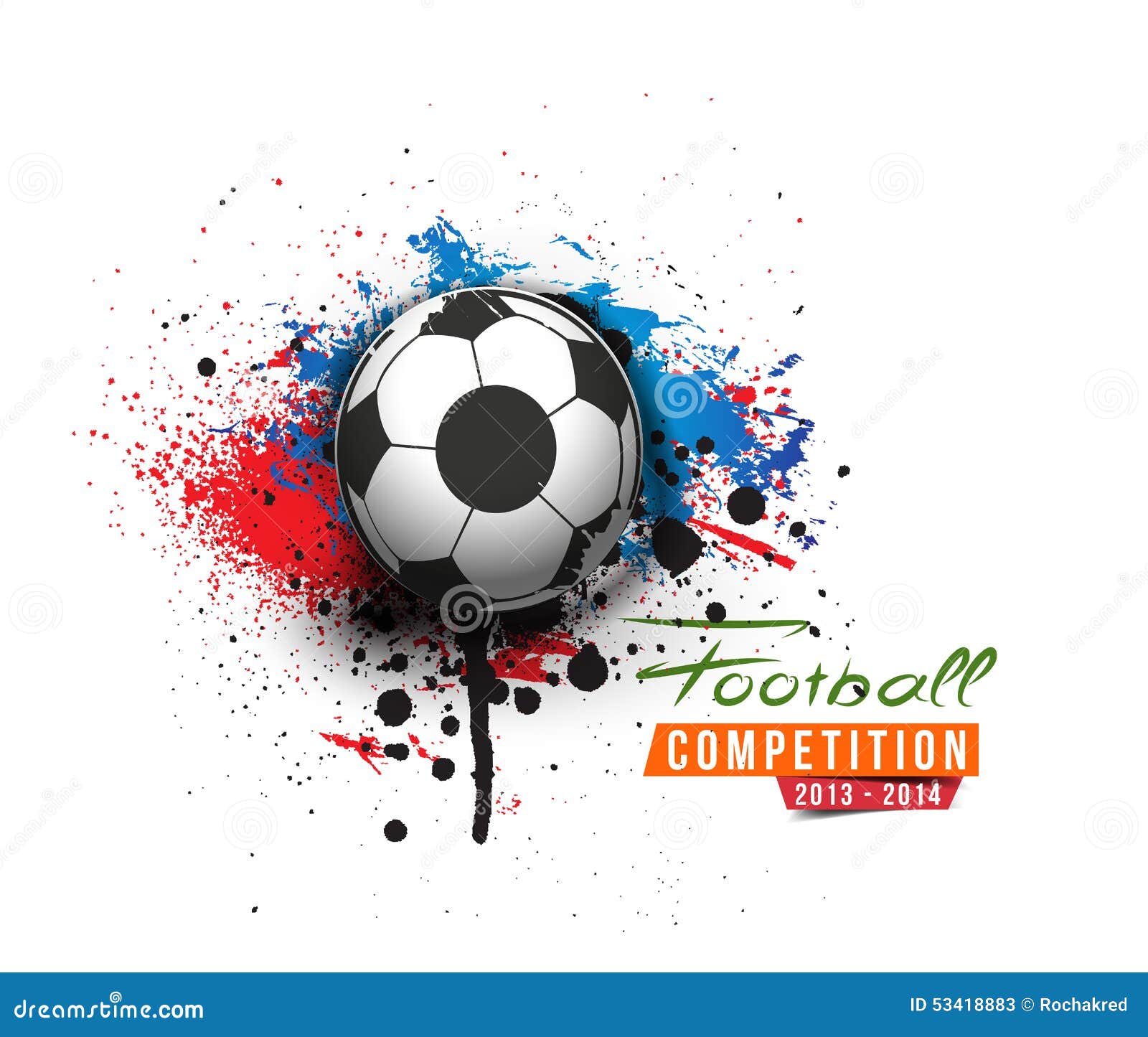 Football Event Poster stock vector. Illustration of abstract - 53418883