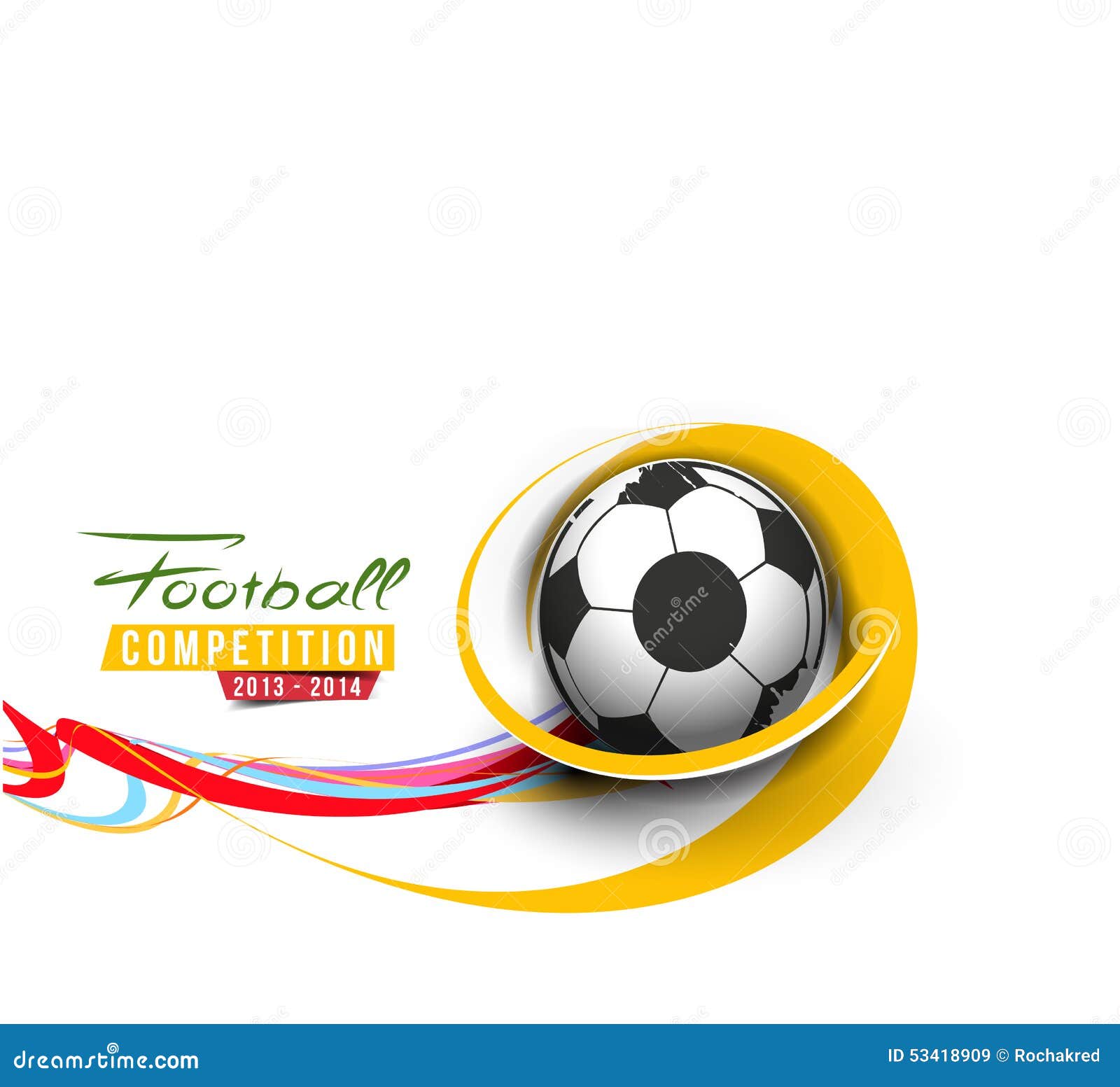 Football Event Poster stock vector. Illustration of festival - 53418909