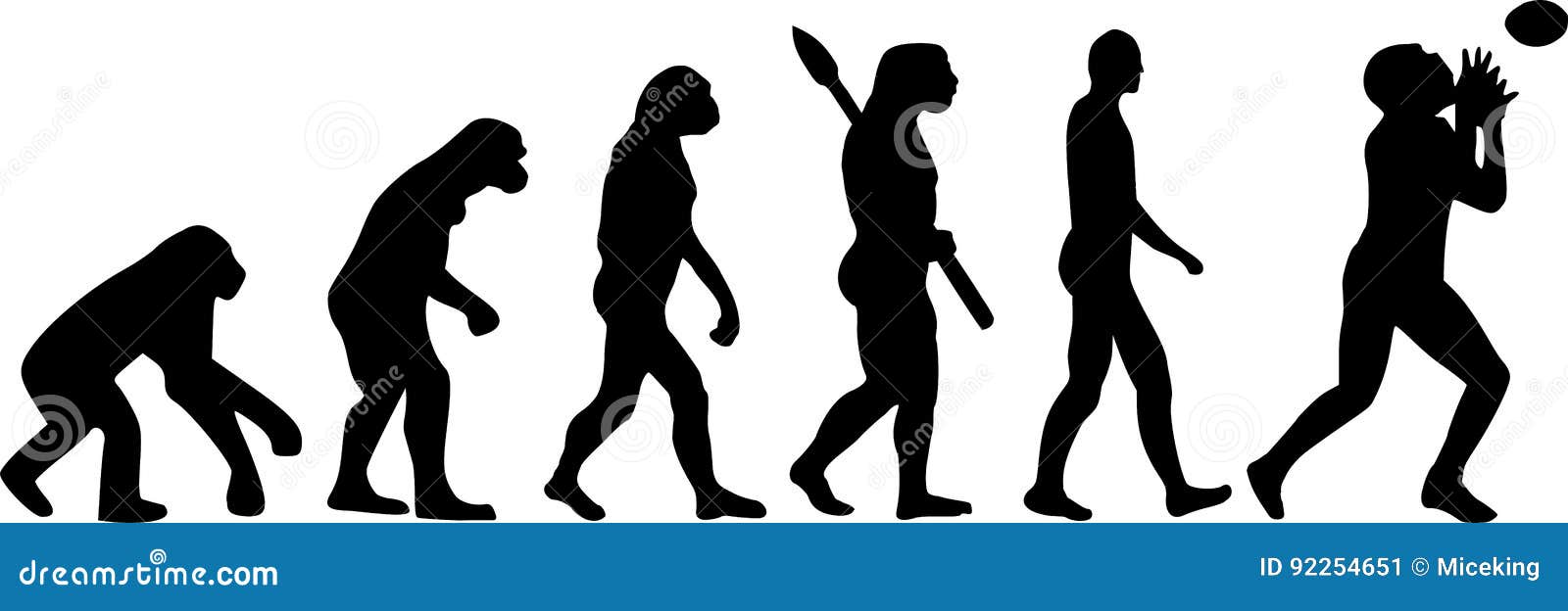 Football Evolution stock vector. Illustration of sports - 92254651