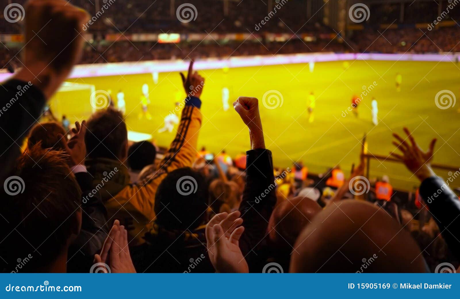 Football Excitement stock image. Image of world, silhouette - 15905169