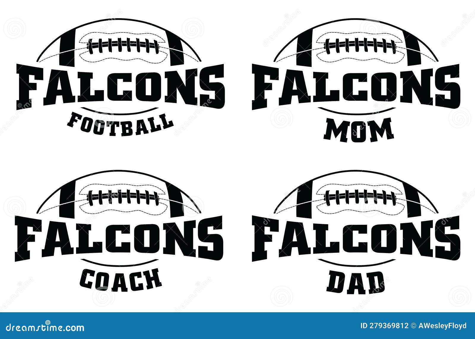 Football - Falcons stock vector. Illustration of game - 279369812