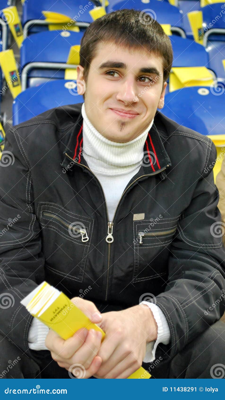 Football fan smiling stock image. Image of happiness - 11438291