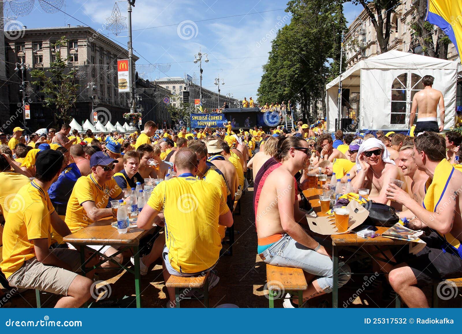 Football fans drink beer editorial photography. Image of euro2012 ...