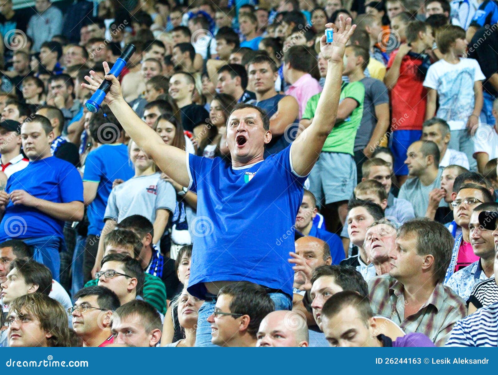 Football Fans at the Match between Editorial Stock Photo - Image of ...