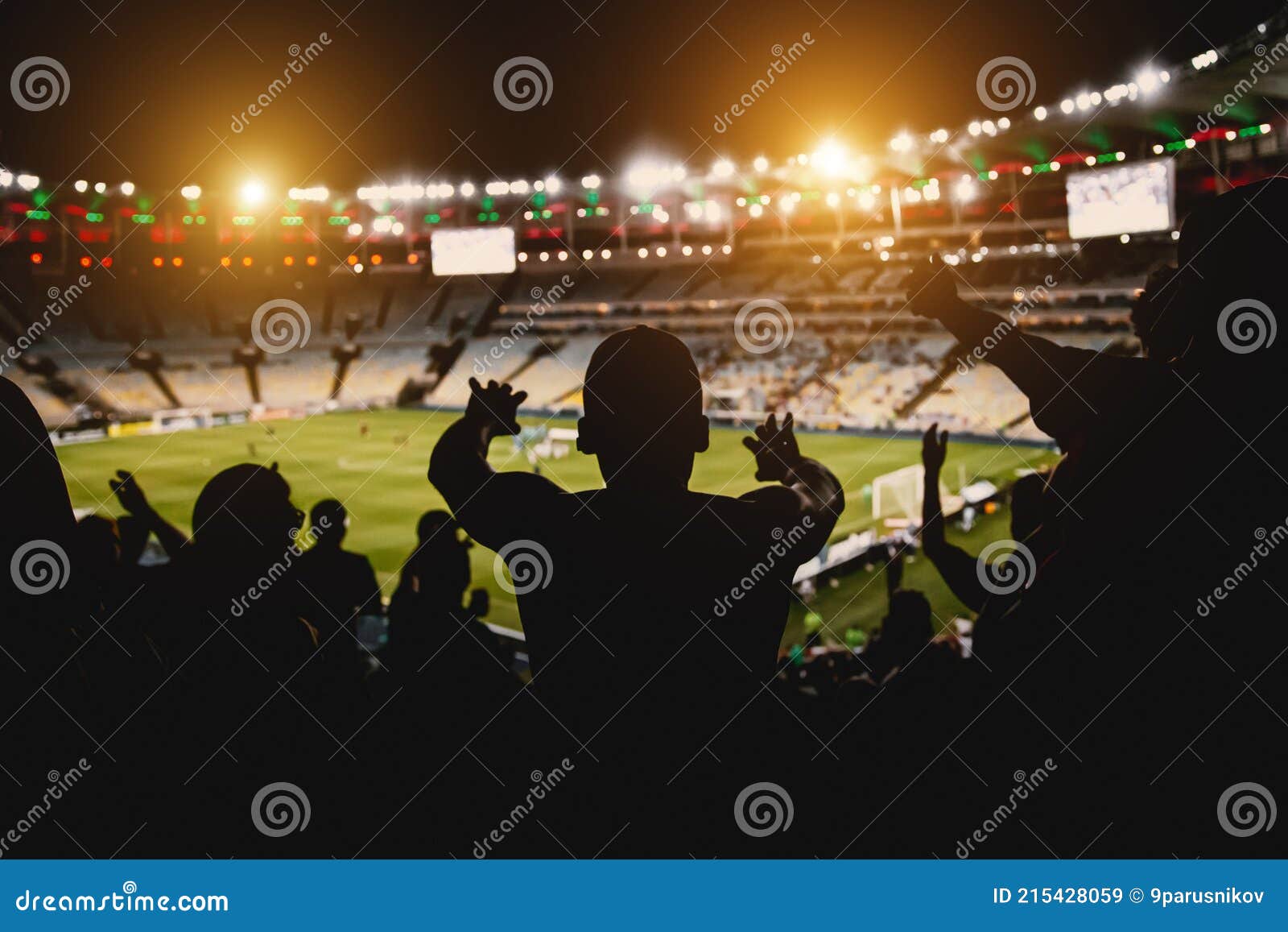 Football Fans at the Stadium. Stock Image - Image of sport, public ...