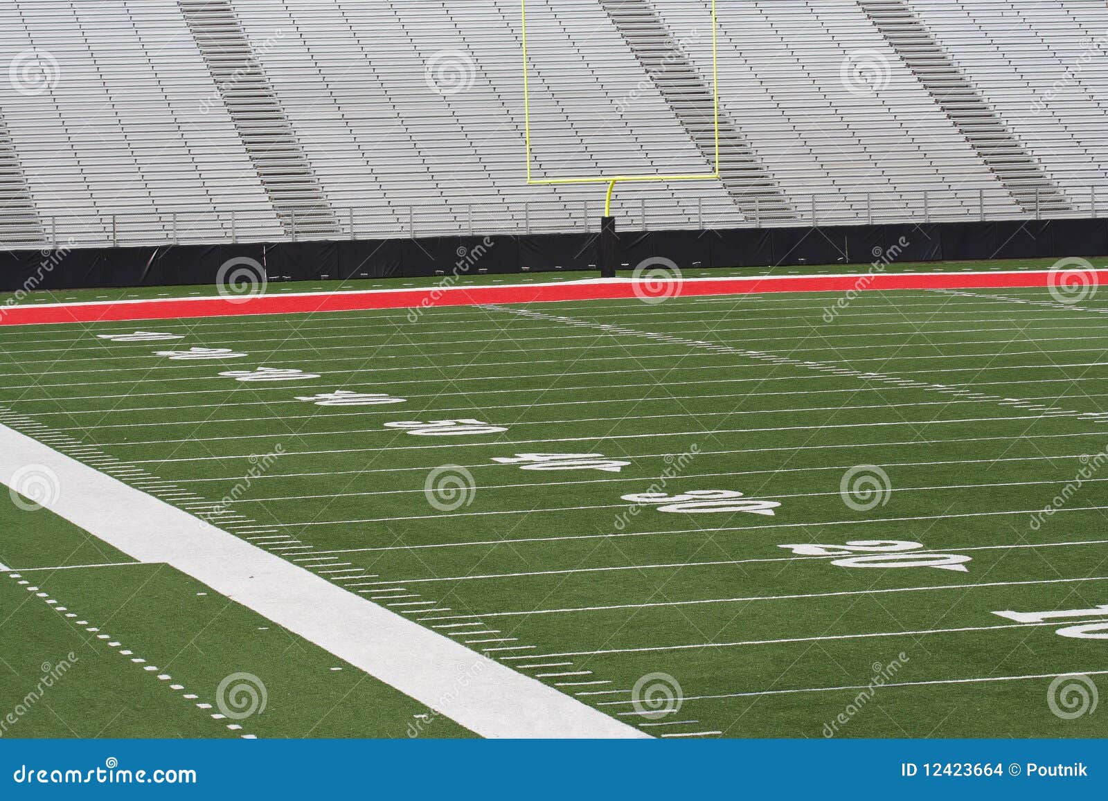 Football field stock photo. Image of football, team, sport - 12423664