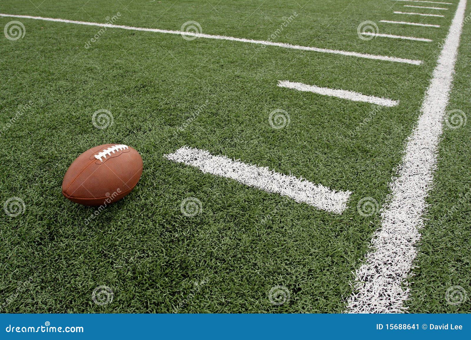 Football on the Field stock image. Image of american - 15688641