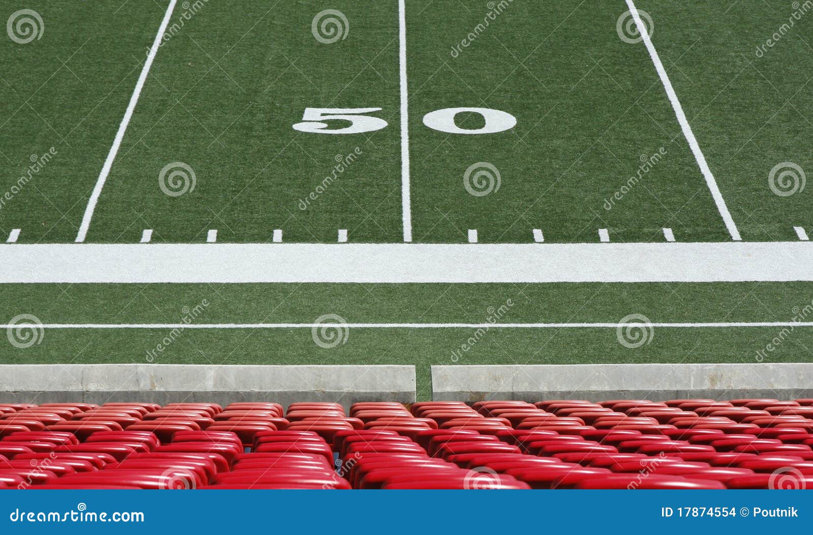 Football field stock photo. Image of yard, team, stadium - 17874554