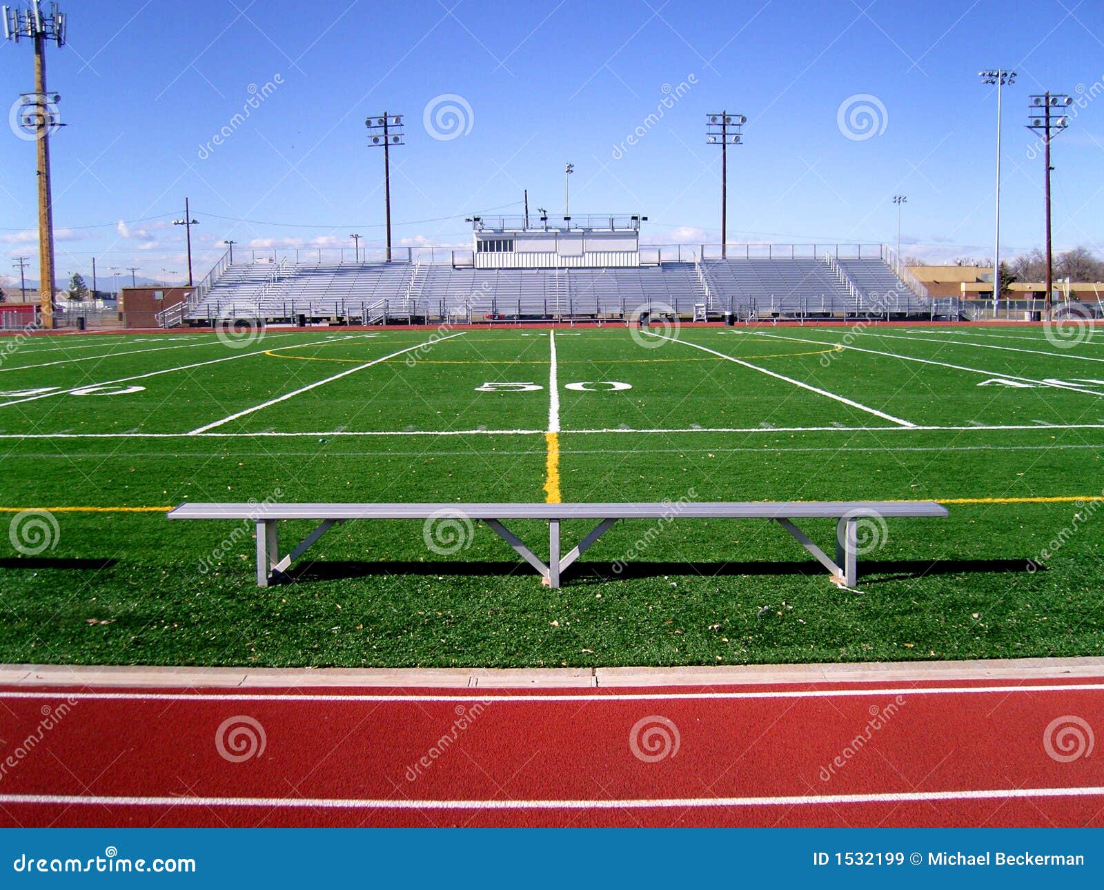 Football Field 2 stock image. Image of line, outside, outdoors - 1532199