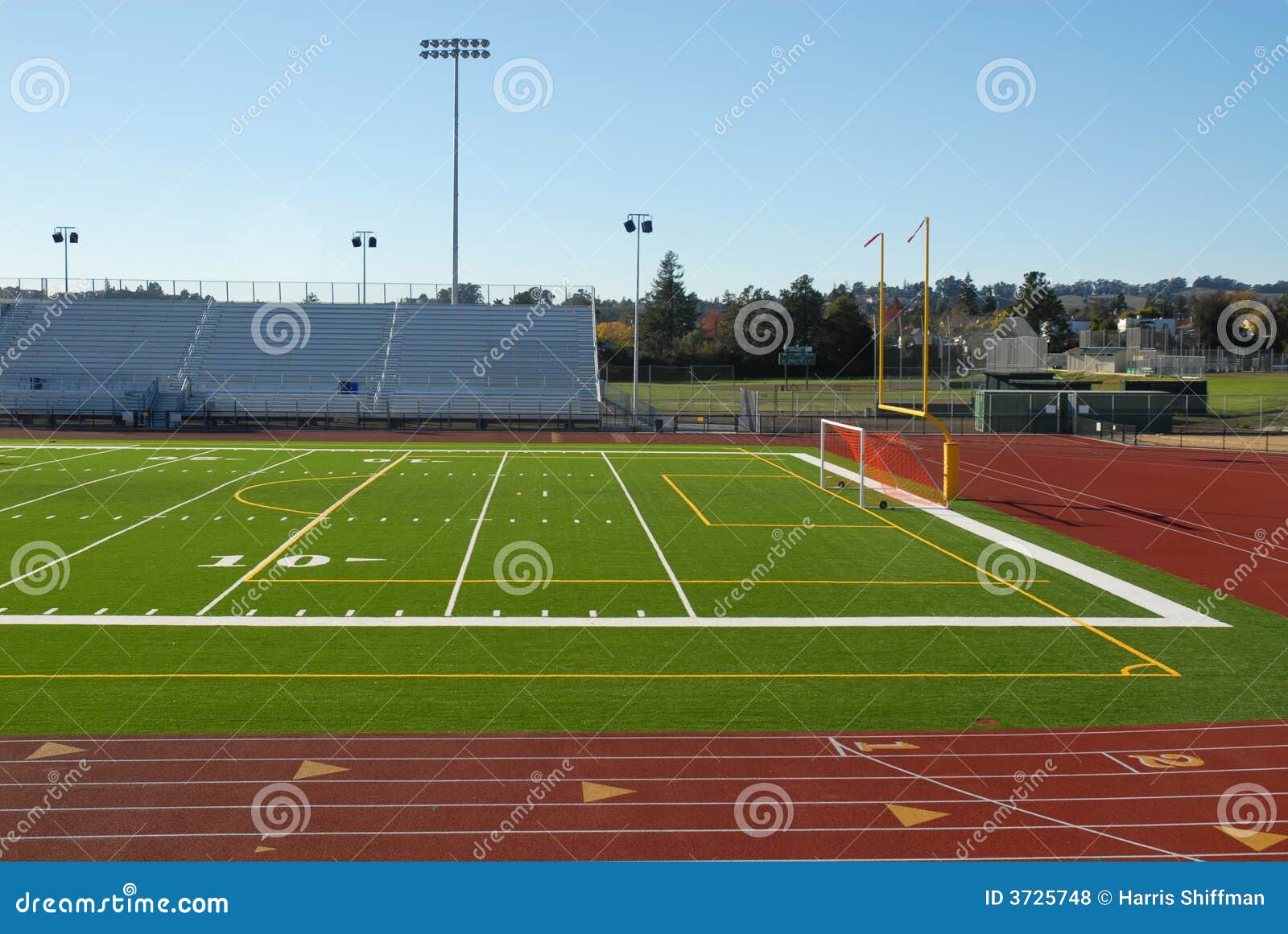 Football field stock photo. Image of california, sports - 3725748