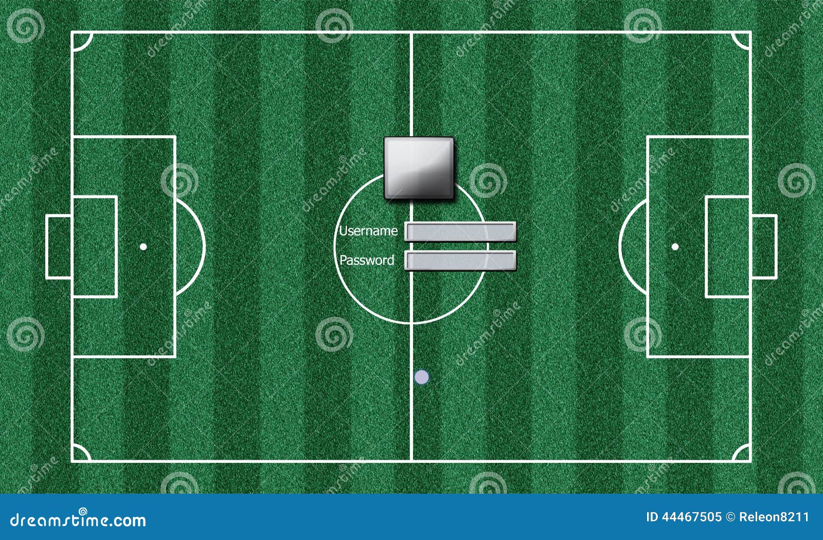 Football Field Blank Protection System Stock Illustration ...