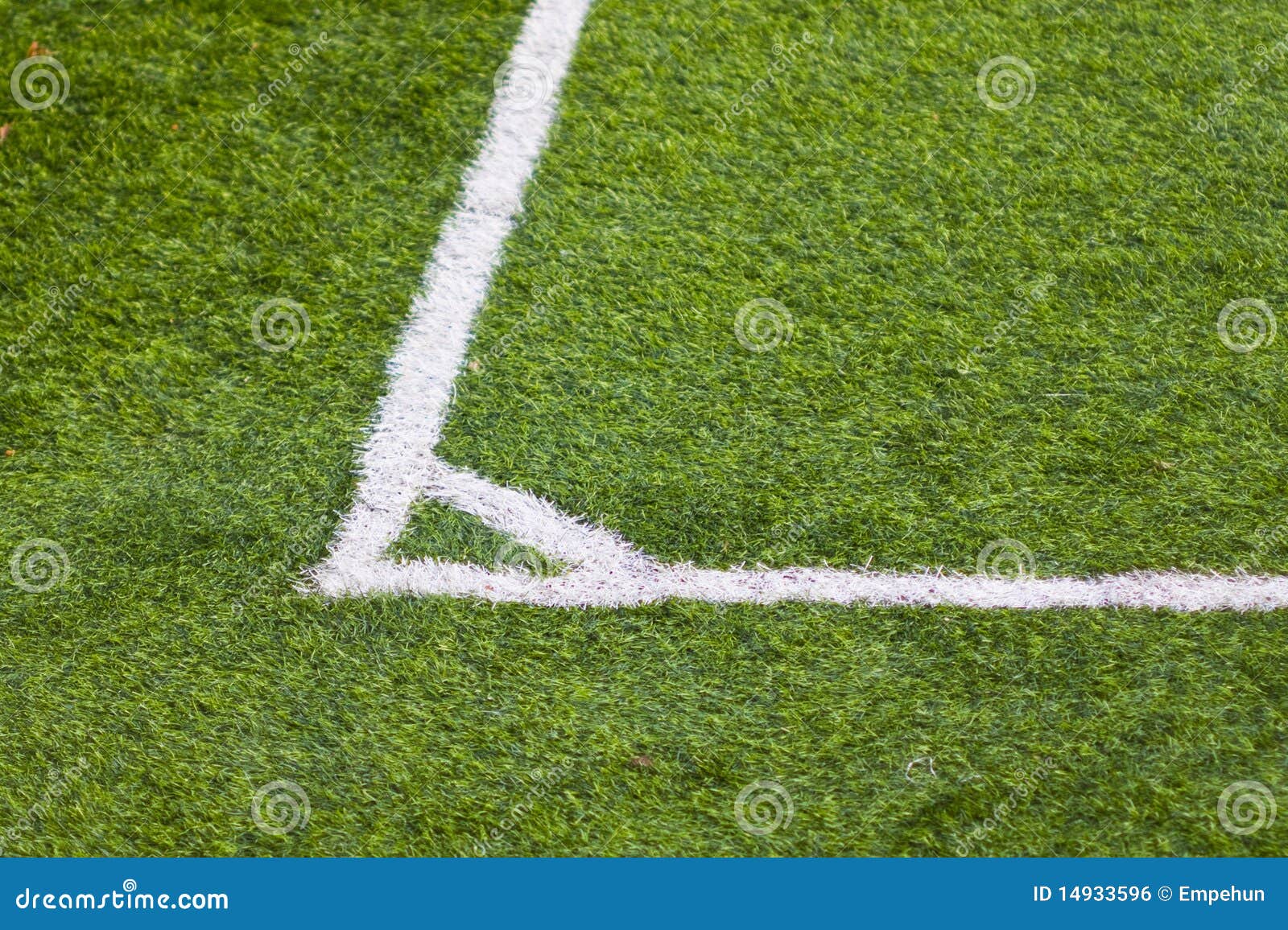 Football field corner stock photo. Image of isolated - 14933596