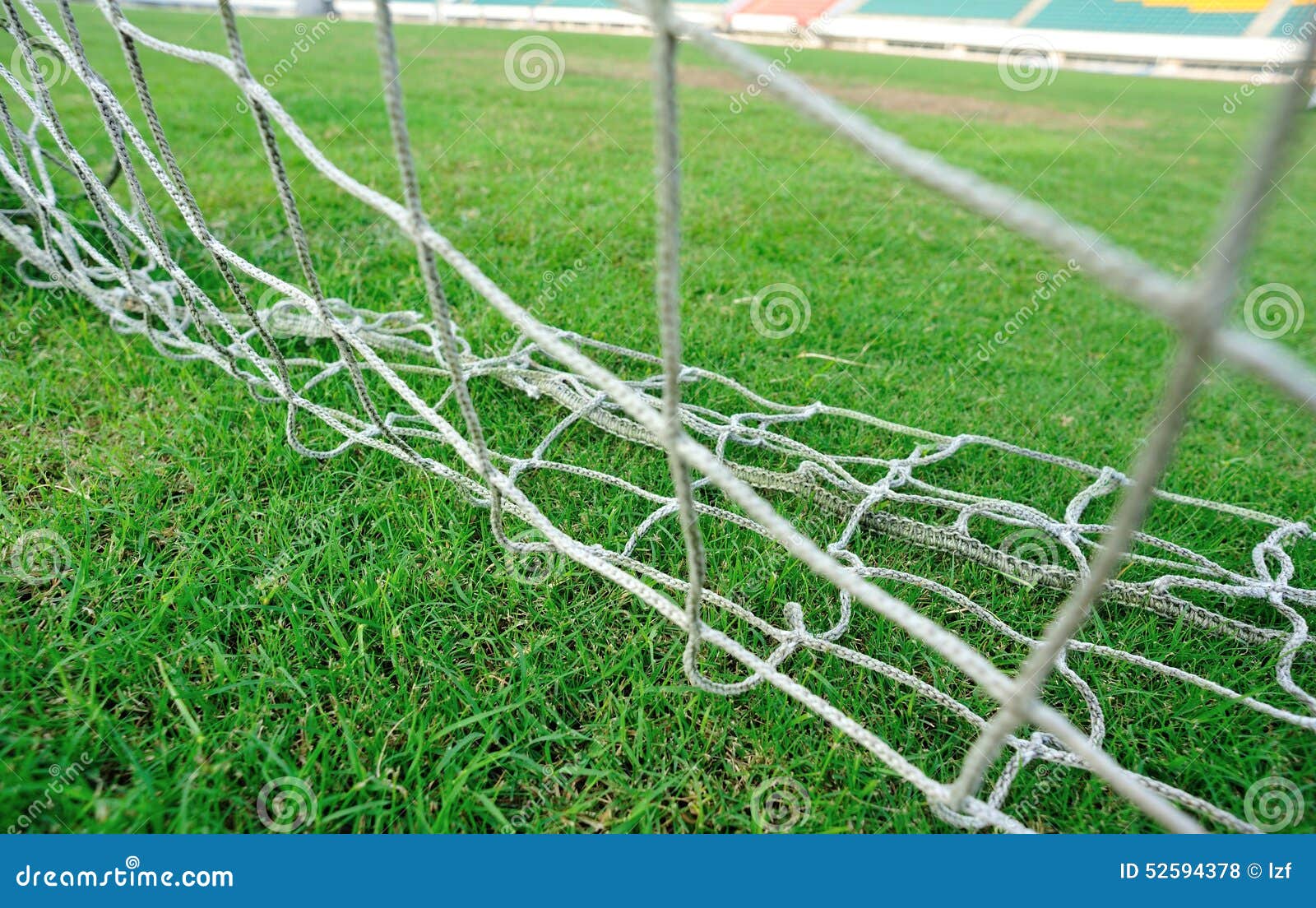 Football field gate stock photo. Image of depth, lush - 52594378