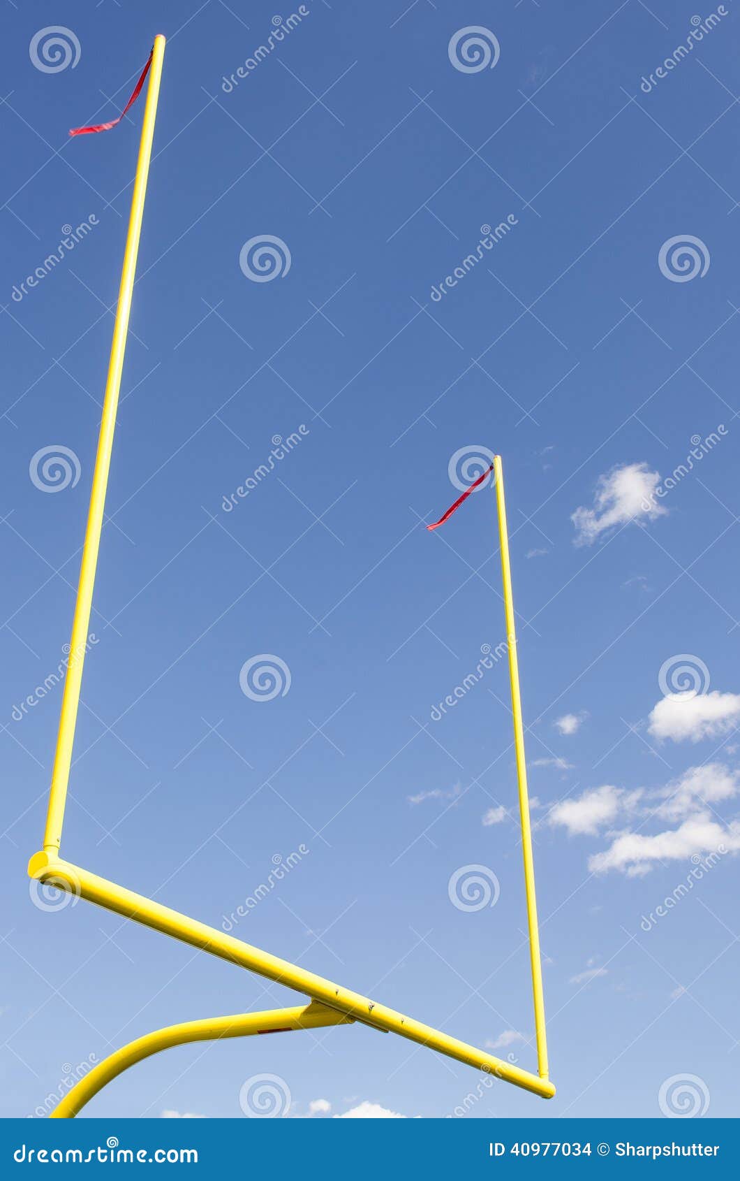 Football field goal stock photo. Image of dramatic, blue - 40977034