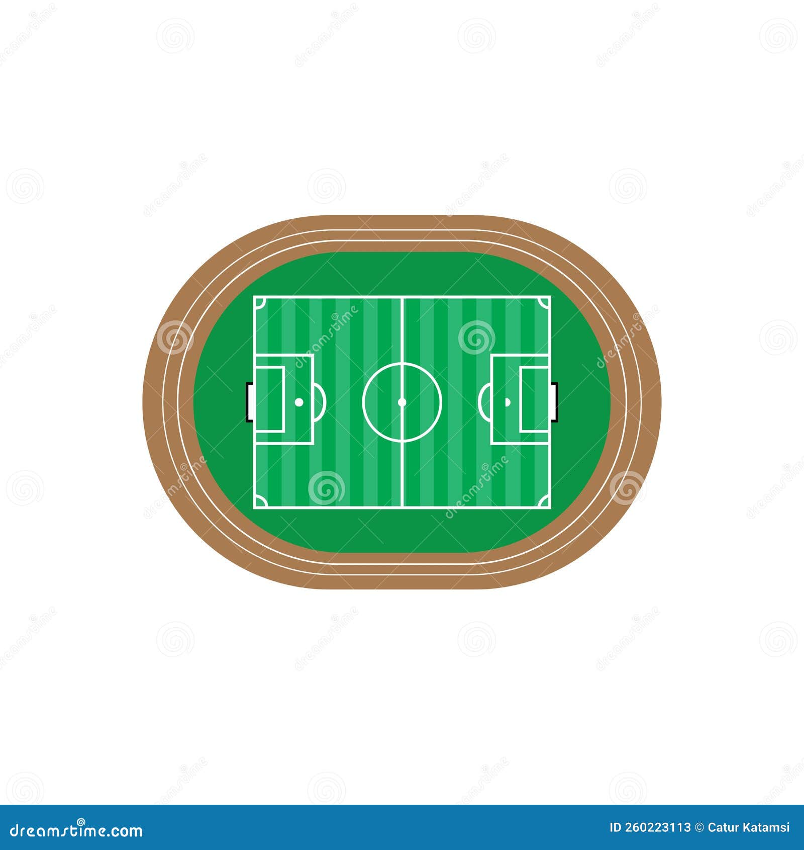 Football Field Icon Logo Vector Stock Illustration - Illustration of ...