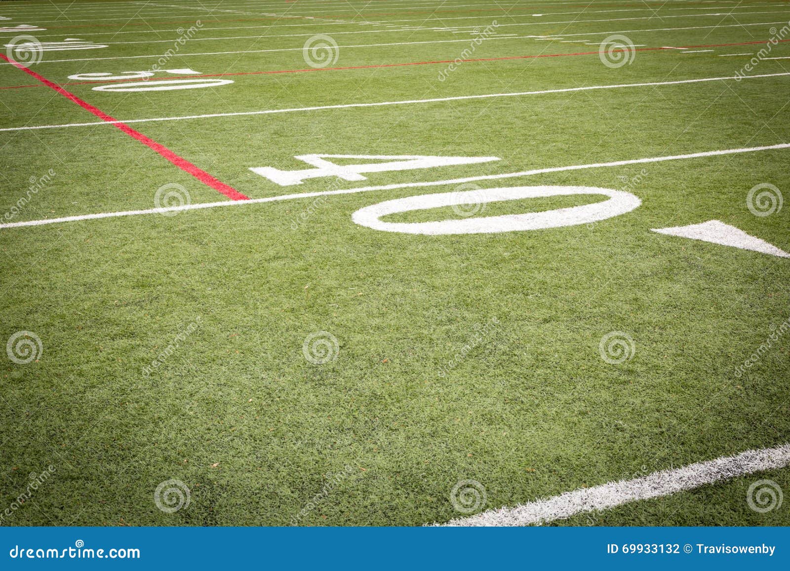 Football Field markings stock photo. Image of summer - 69933132