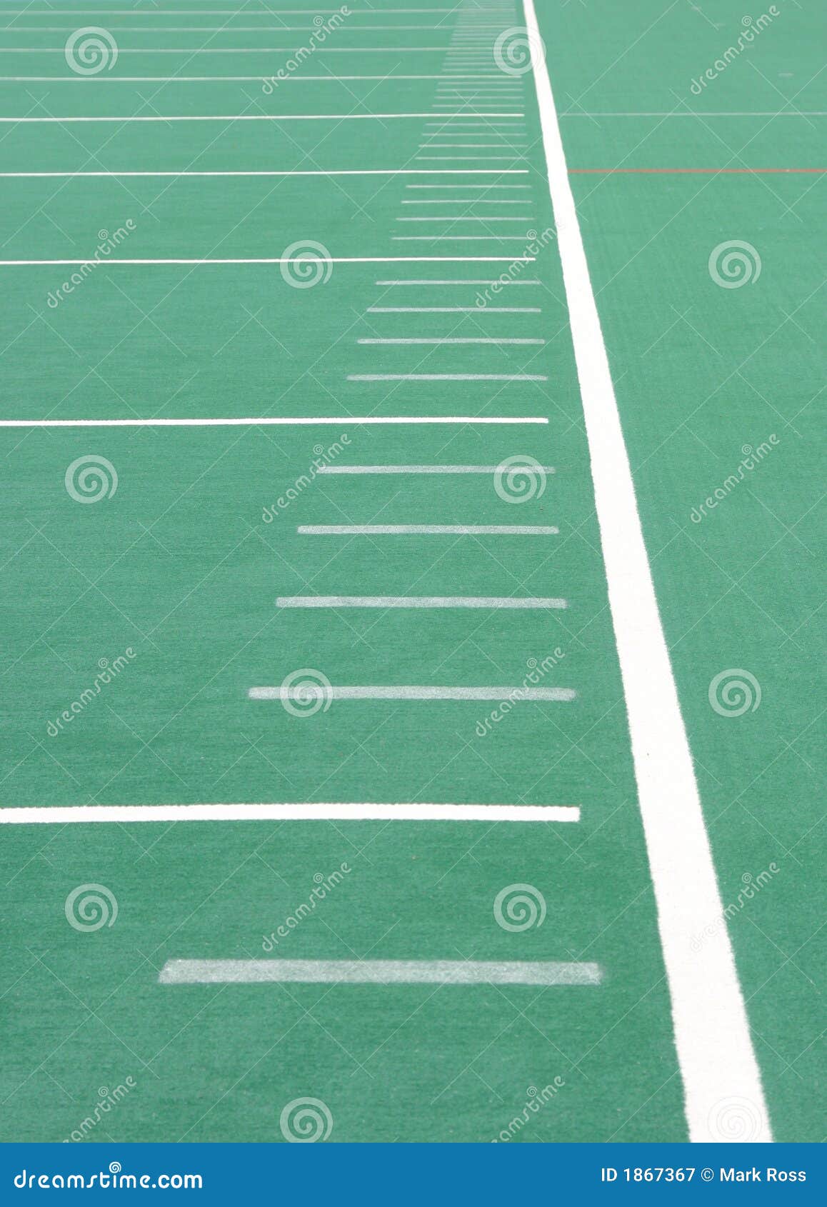 Football Field Sideline stock image. Image of grass, green - 1867367