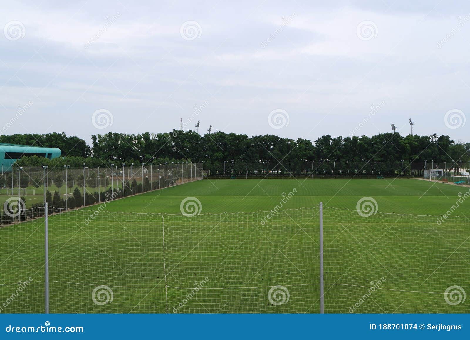 Football Field for Training Stock Photo - Image of nature, coaching ...