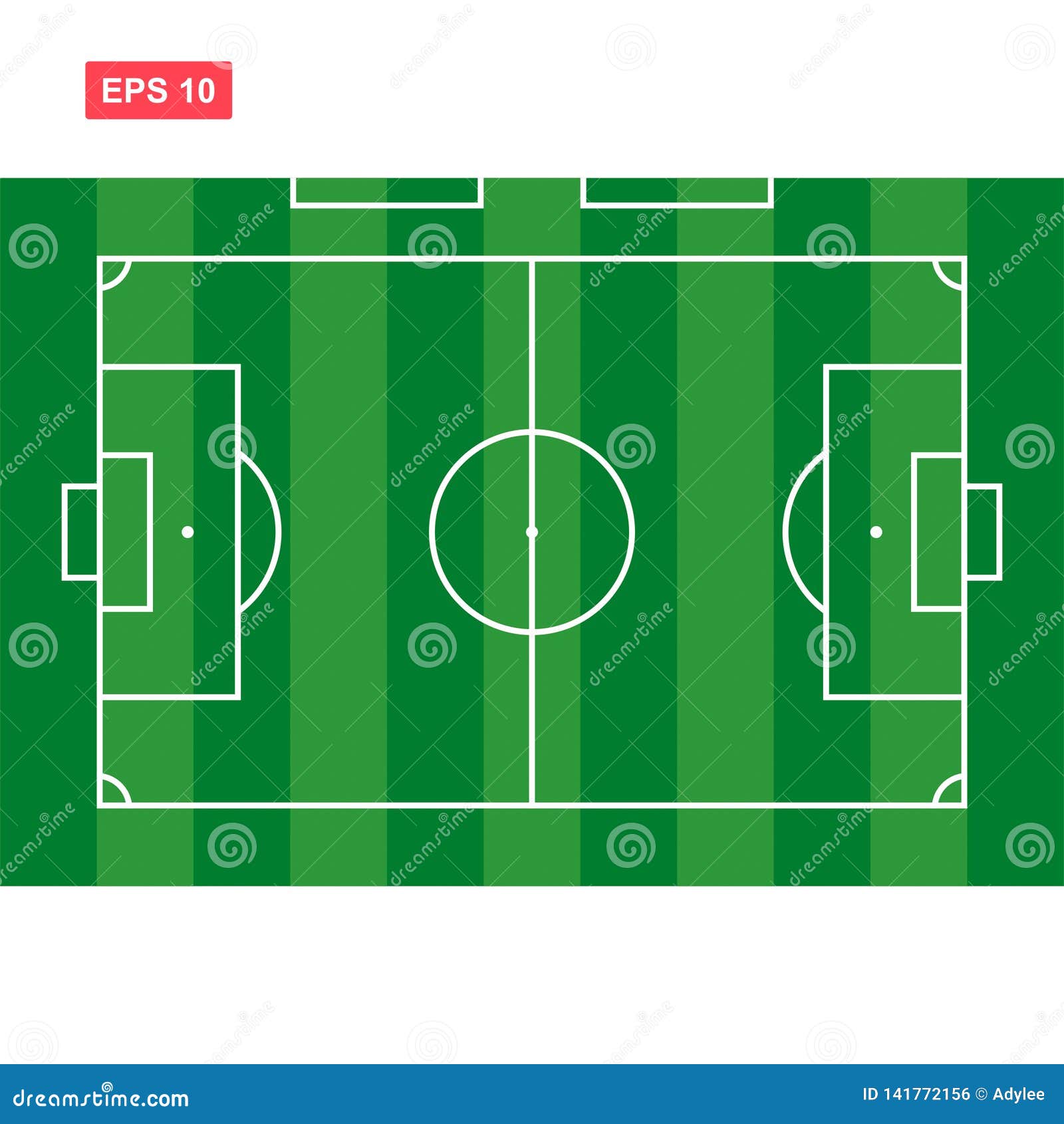 Football Field Vector Isolated Stock Vector - Illustration of british ...