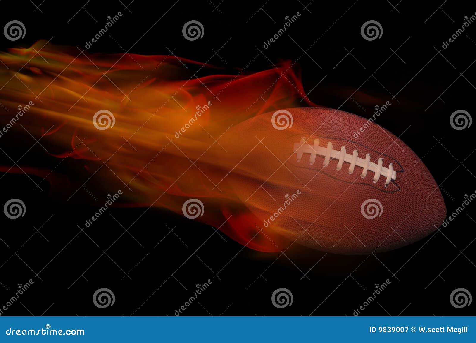 Football on Fire stock image. Image of fire, throw, sport - 9839007