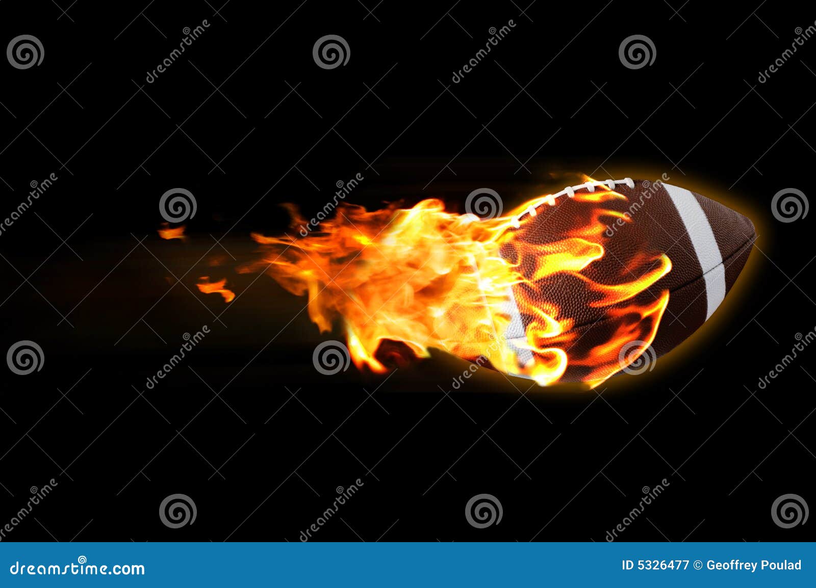 Football flames stock image. Image of activity, force - 5326477