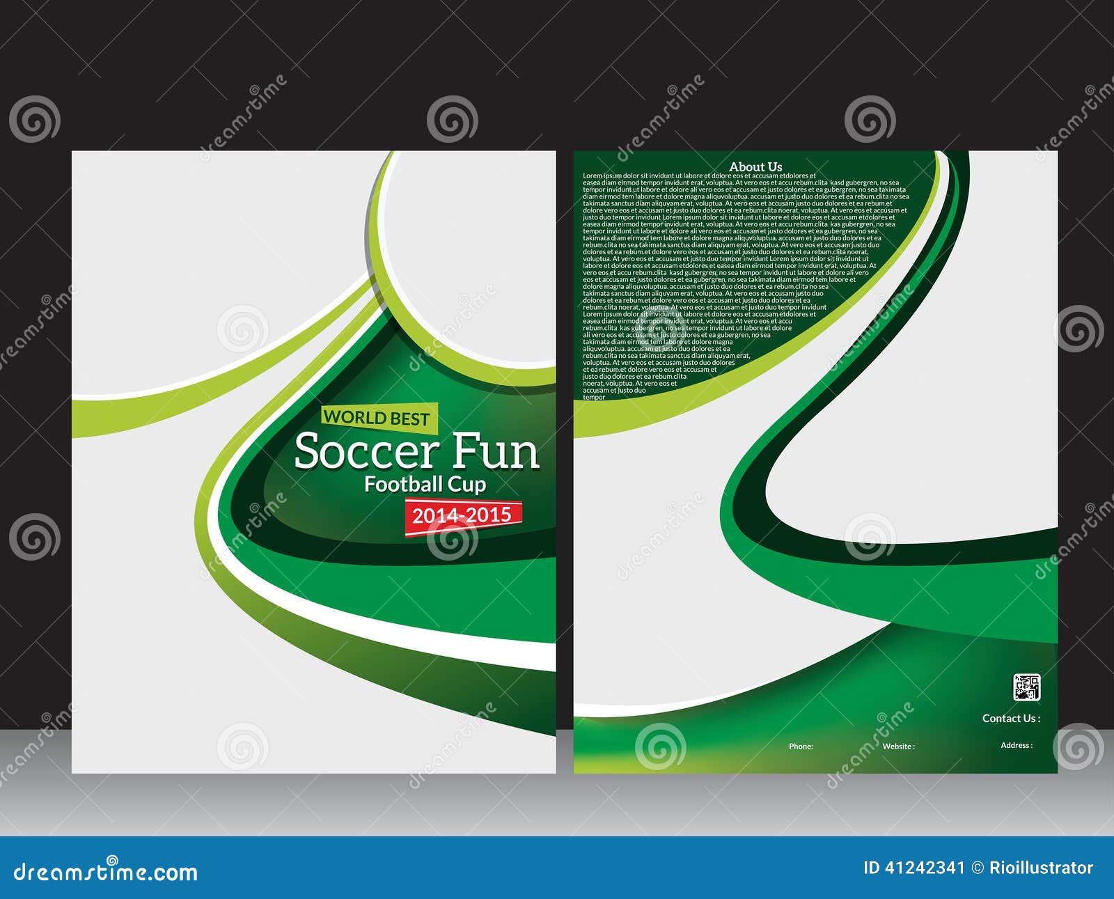 Football Flyer Template stock illustration. Illustration of foot - 41242341
